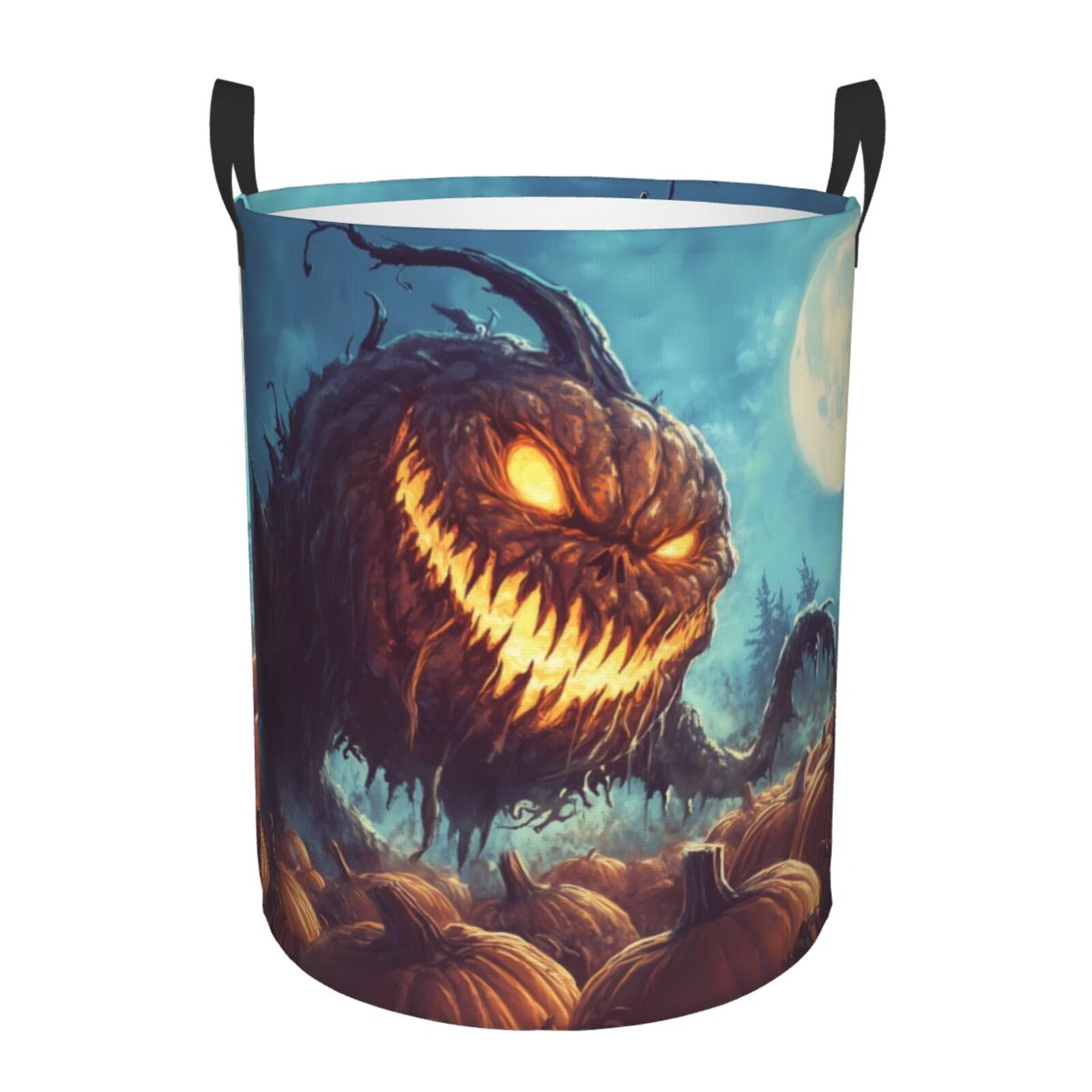 Laundry Basket, Halloween Pumpkin Monster C Laundry Hamper Waterproof ...