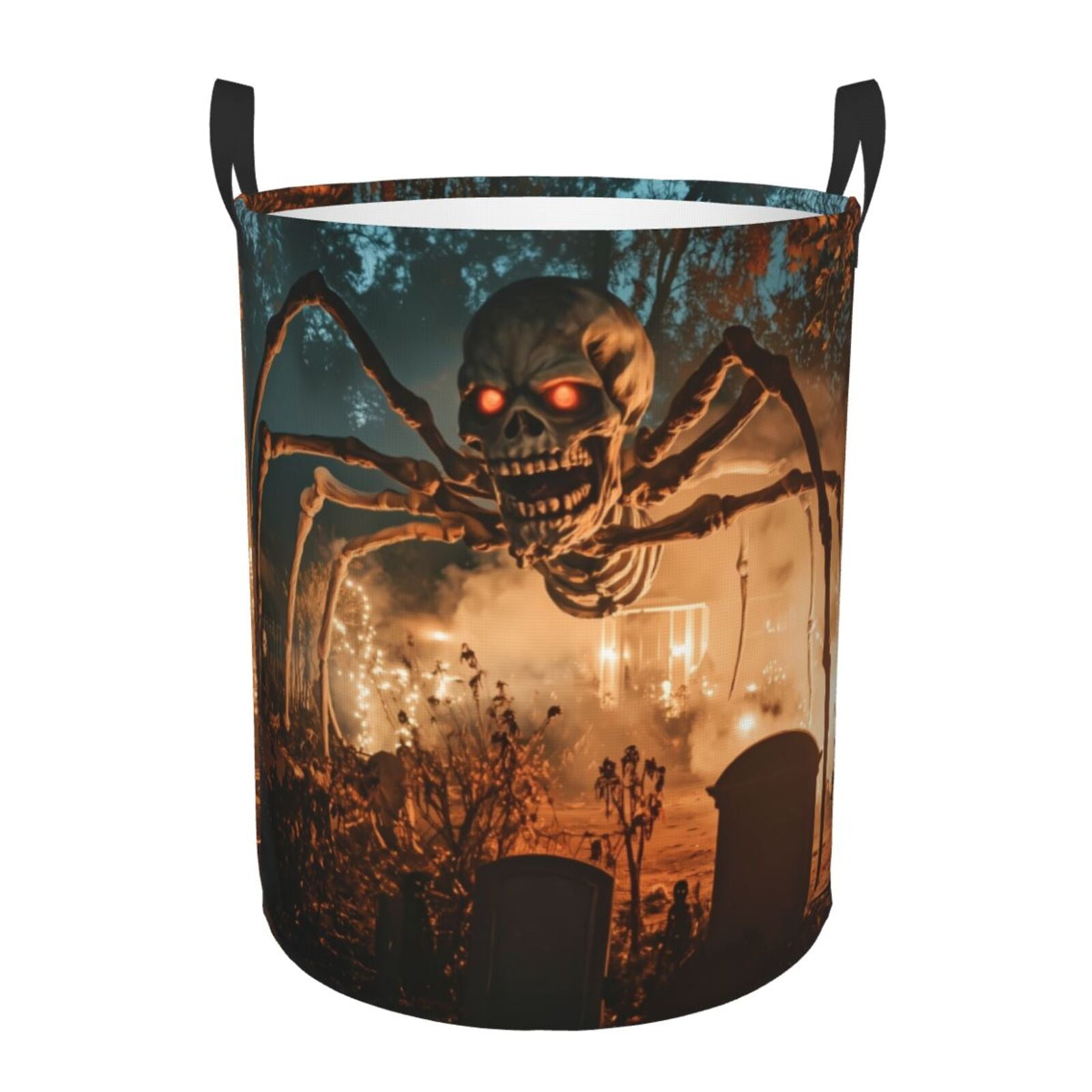 Laundry Basket, Halloween Spider Skull Monster A Waterproof Laundry ...