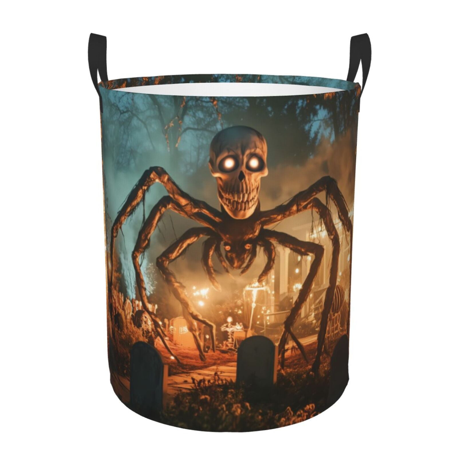 Laundry Basket - Halloween Spider Skull Monster Waterproof Laundry ...