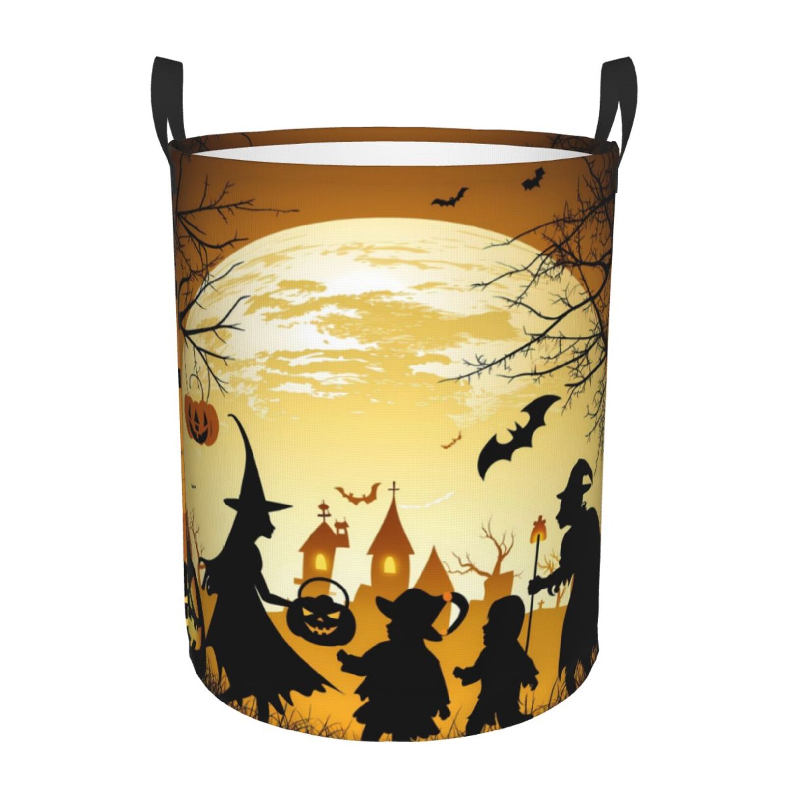 Laundry Basket, Halloween Witch Family Waterproof Laundry Hamper with ...
