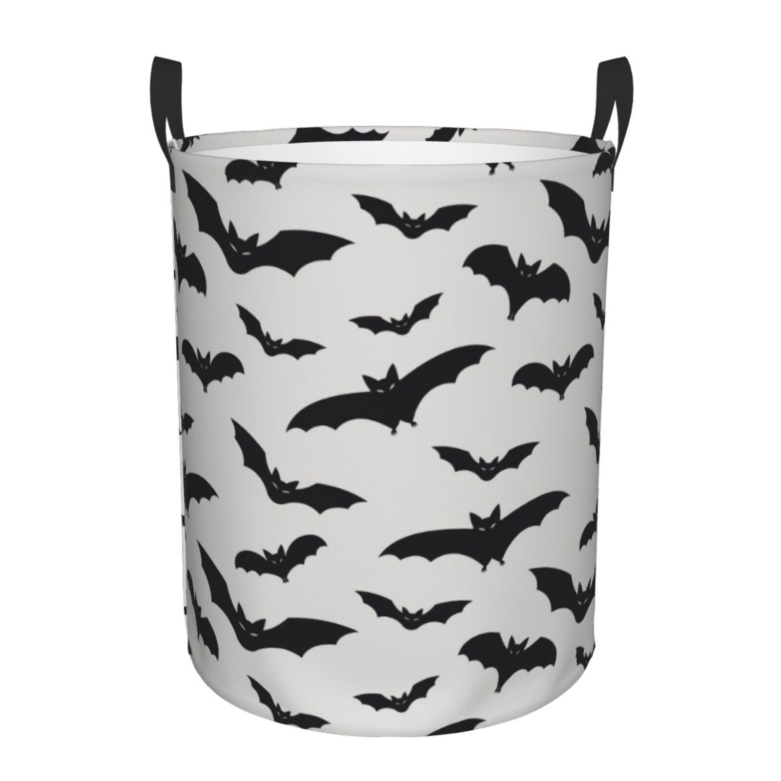 Laundry Basket, Halloween bats grey cool print Laundry Hamper ...