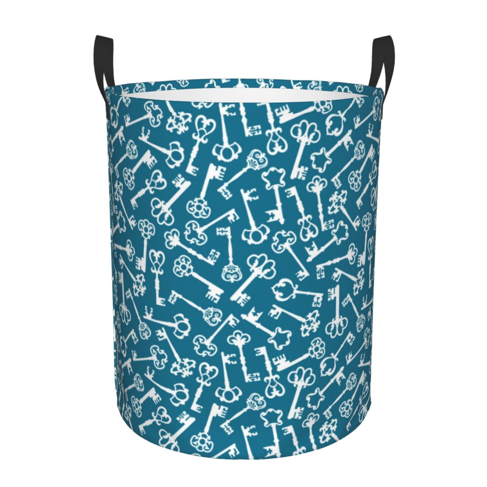 Laundry Basket, Hand Drawn Keys Waterproof Laundry Hamper With Padded ...