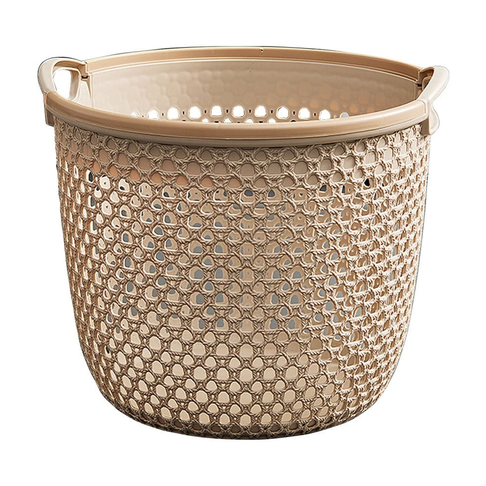 Laundry Basket with Handle, Small Size Hollow Plastic Hamper for Dirty ...