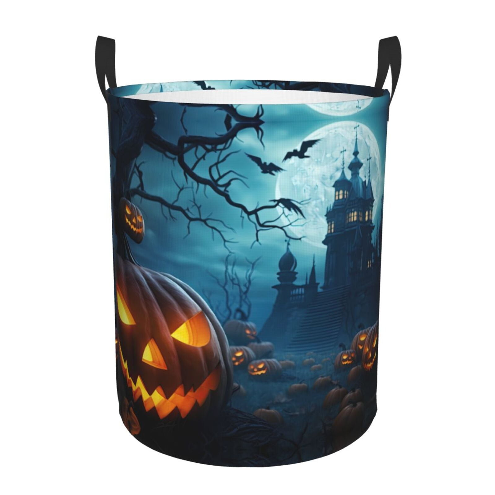 Laundry Basket with Handles - Halloween Haunted House Freestanding ...