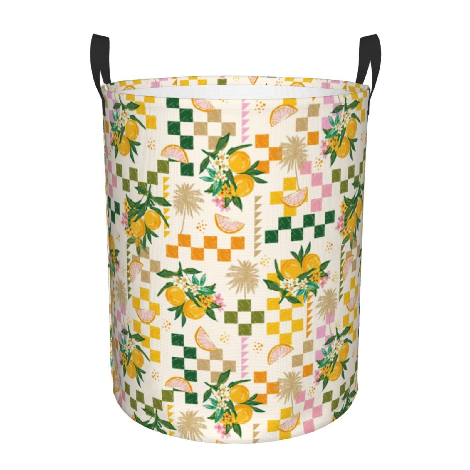 Laundry Basket, Fruit Waterproof Laundry Hamper With Padded Handles ...