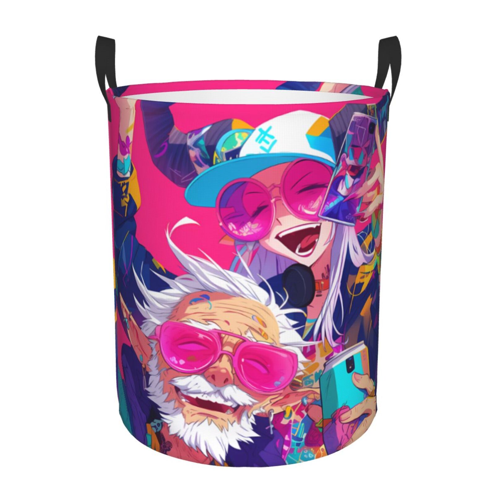 Laundry Basket, Hip Hop People No.107 Waterproof Laundry Hamper With ...