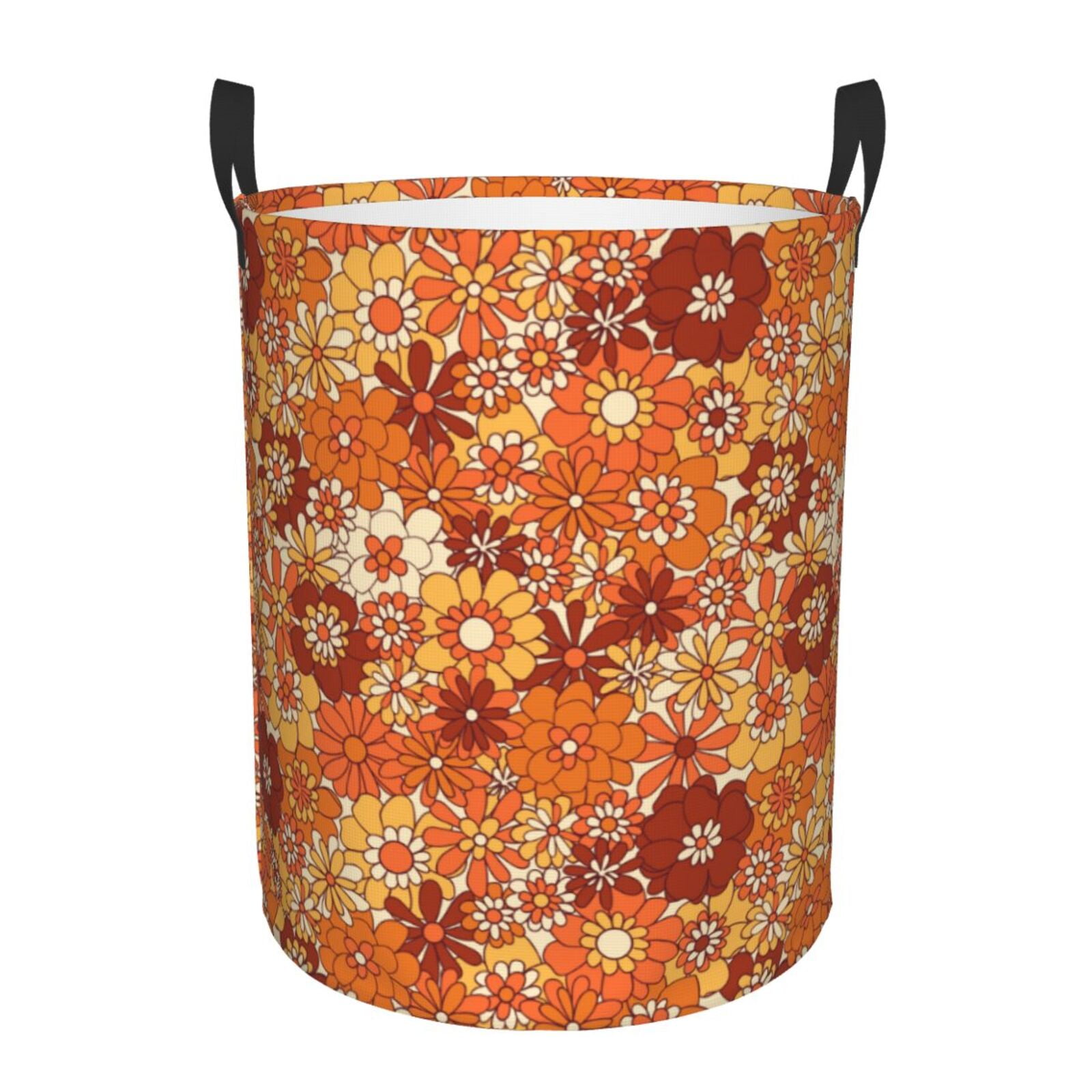 Laundry Basket, Hippie Flower Waterproof Laundry Hamper With Padded ...