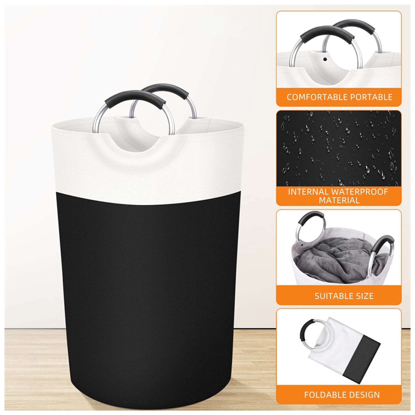 Laundry Basket Household Foldable Laundry Basket Large Capacity ...