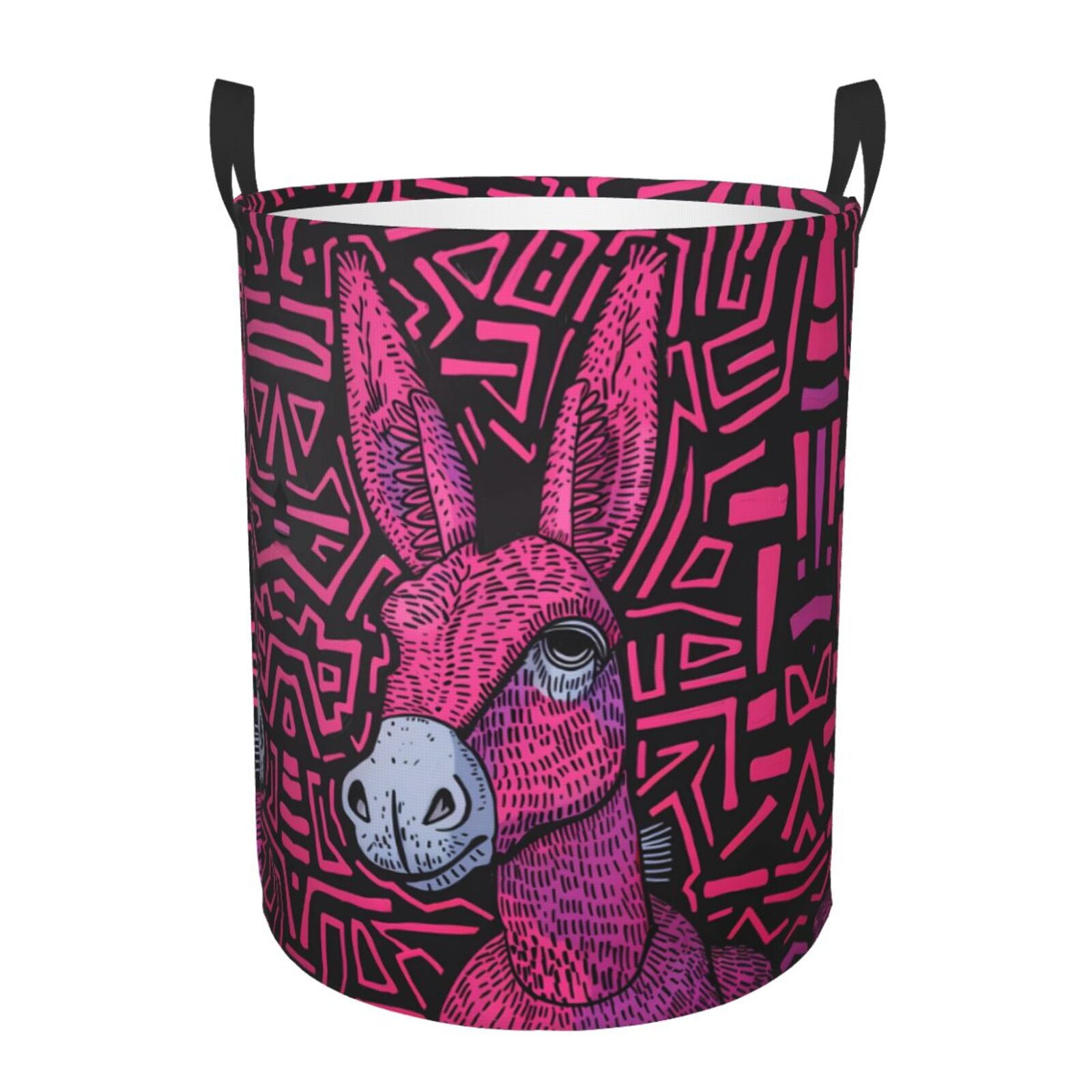 Laundry Basket, Ink Donkey Pop Art Waterproof Laundry Hamper With ...