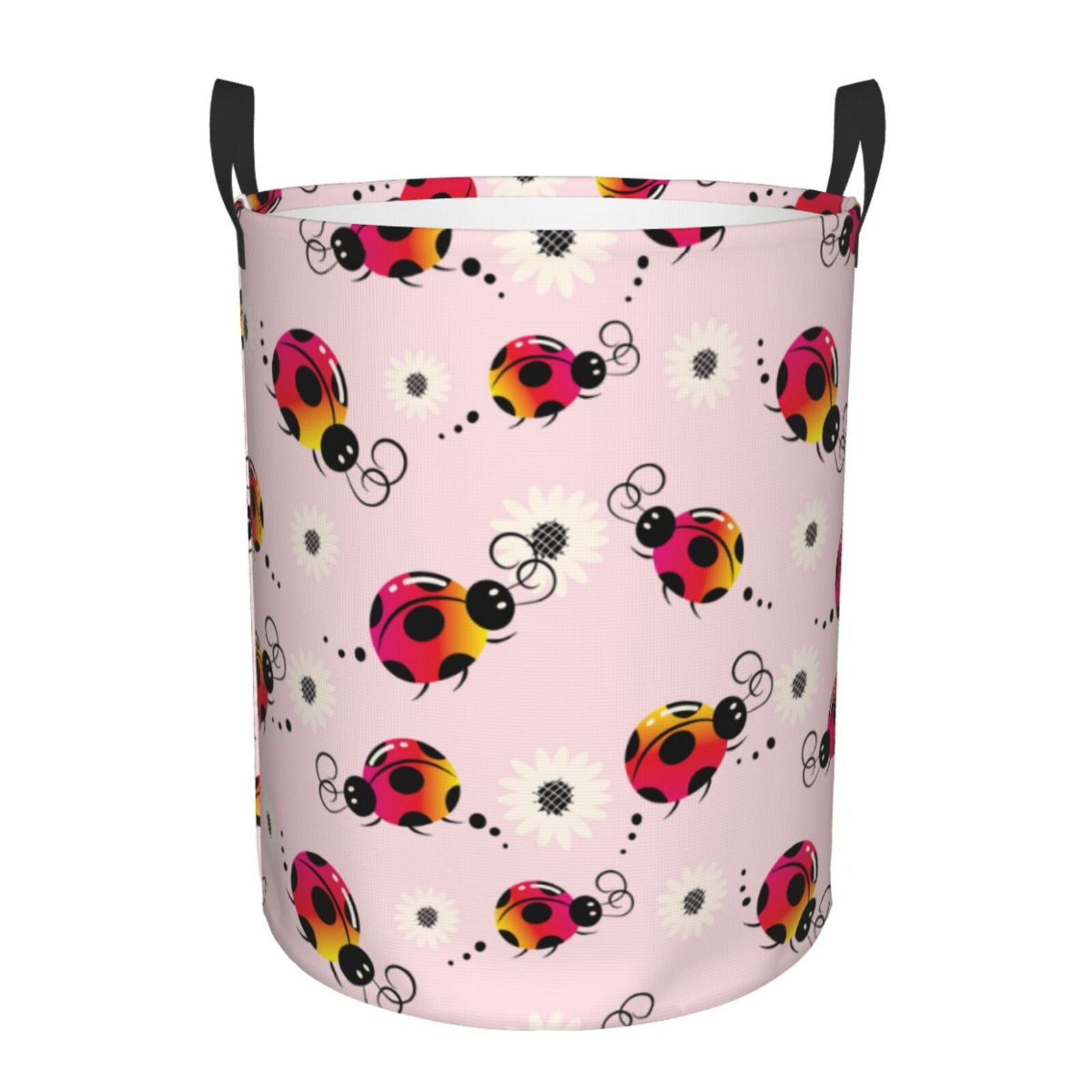 Laundry Basket, Ladybugs And Flower Waterproof Laundry Hamper with ...