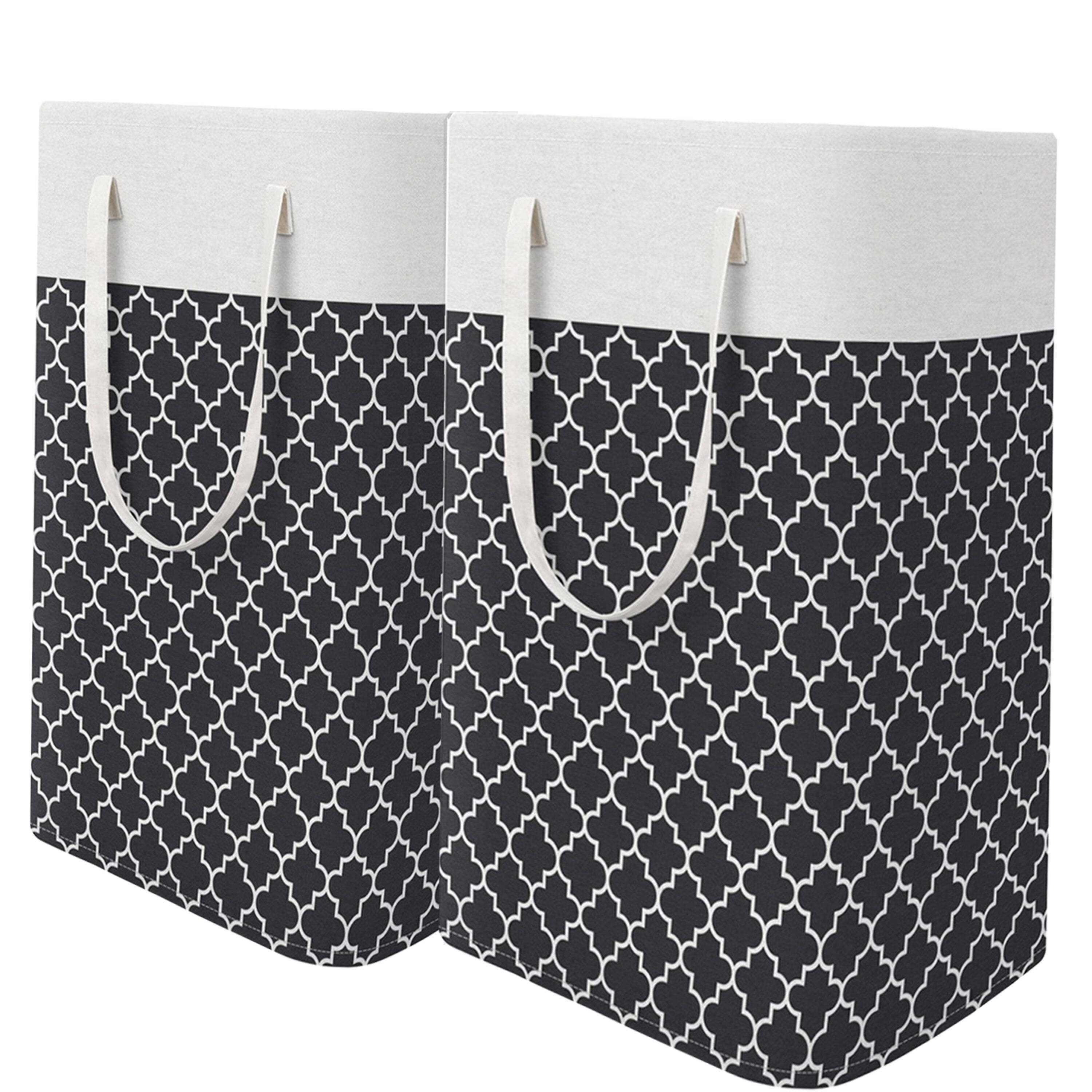 Danya B. Collapsible Waterproof Folding Laundry Hamper on Wheels ...