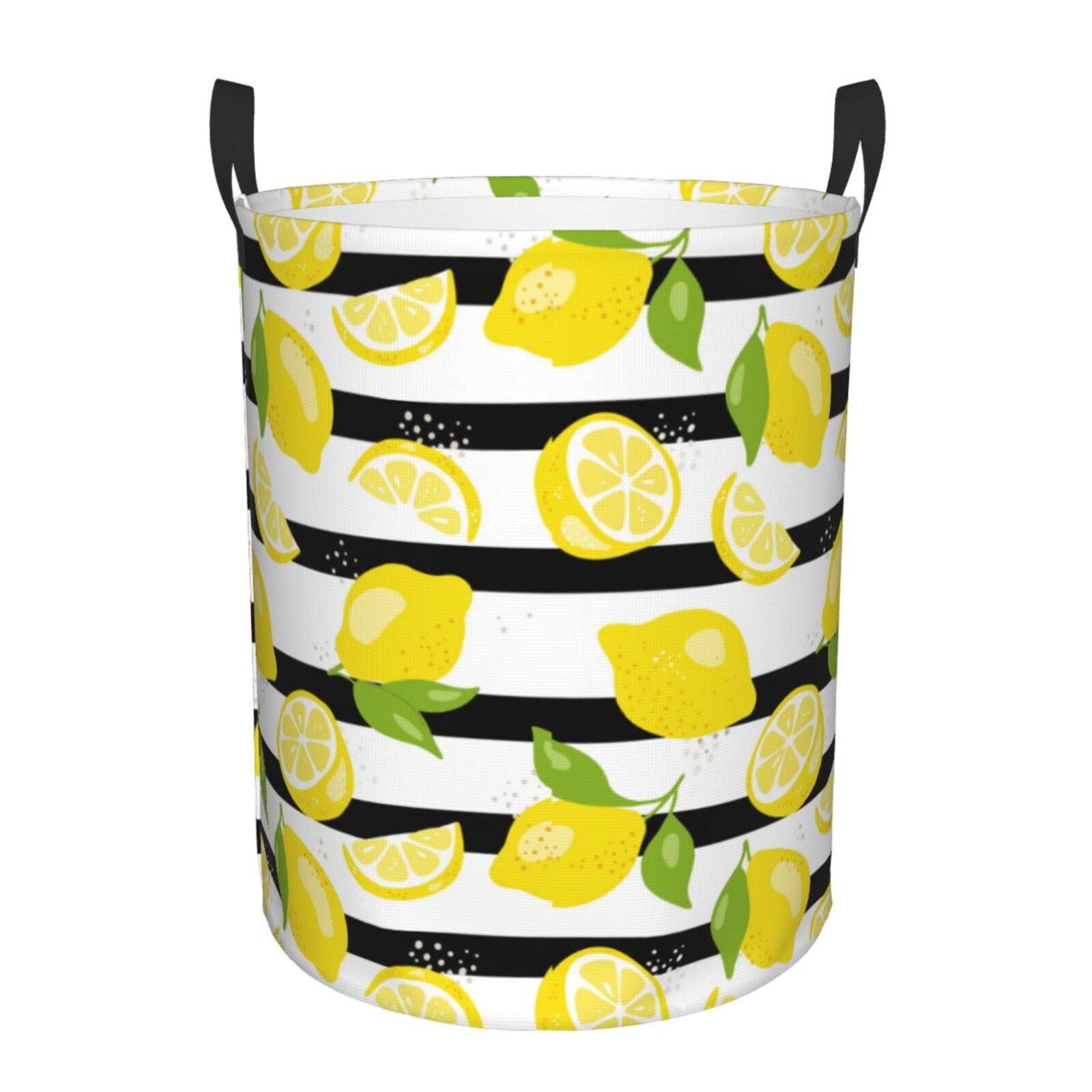 Laundry Basket, Lemon Print Stride Waterproof Laundry Hamper With ...