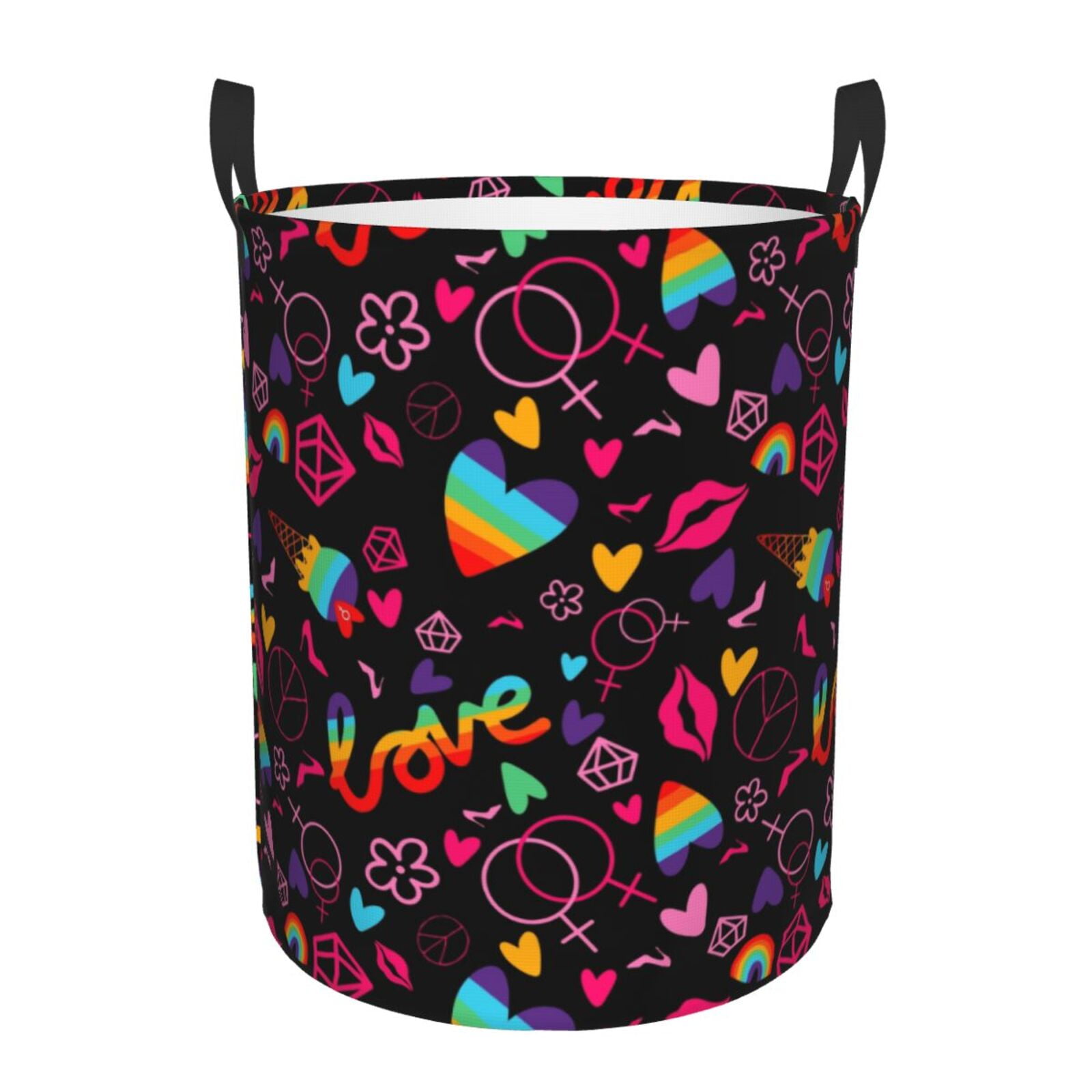 Laundry Basket, Lgbt Rainbow For Pride Waterproof Laundry Hamper with ...