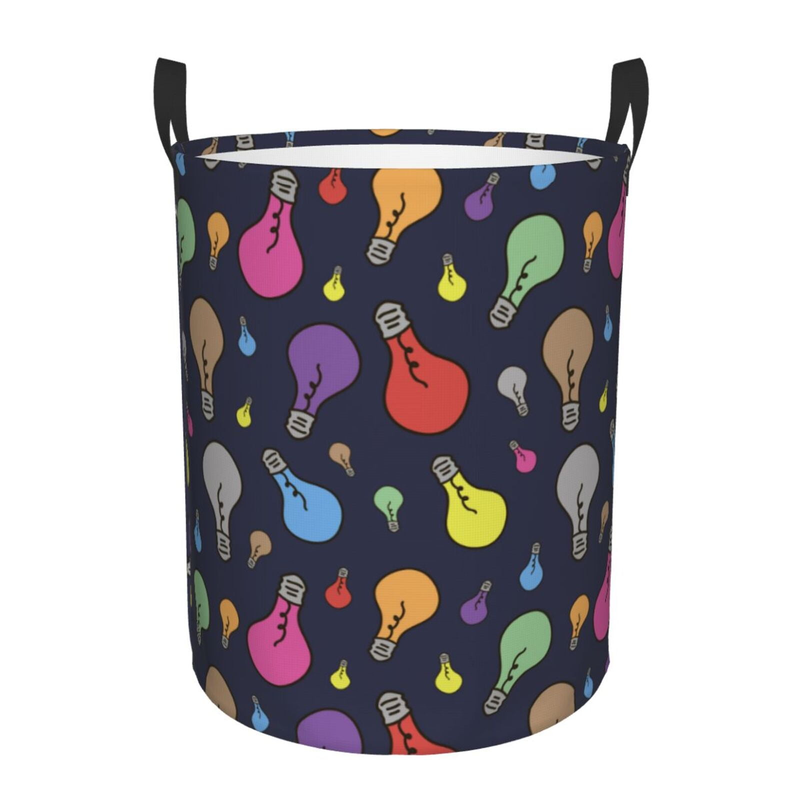 Laundry Basket, Light Bulb Colorful Waterproof Laundry Hamper With ...