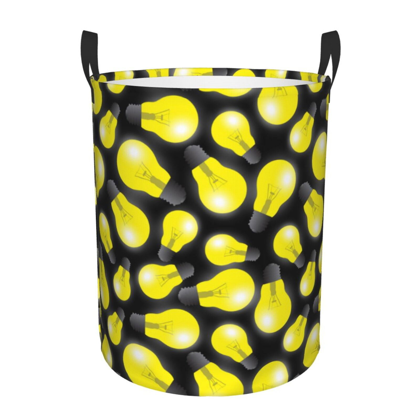 Laundry Basket, Light Bulb Pattern Bright Waterproof Laundry Hamper ...