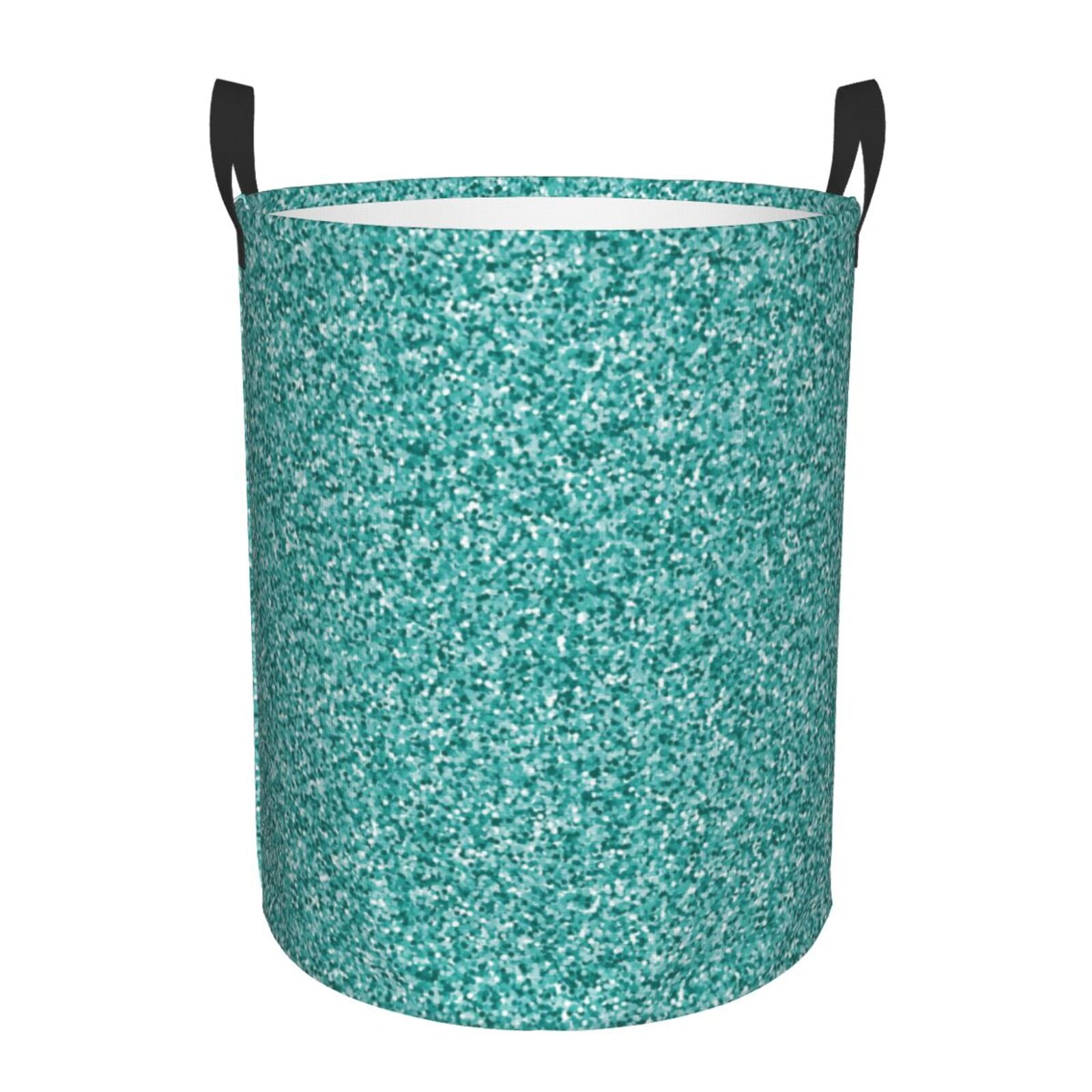 Laundry Basket, Lightning Green Glitter D Waterproof Laundry Hamper ...