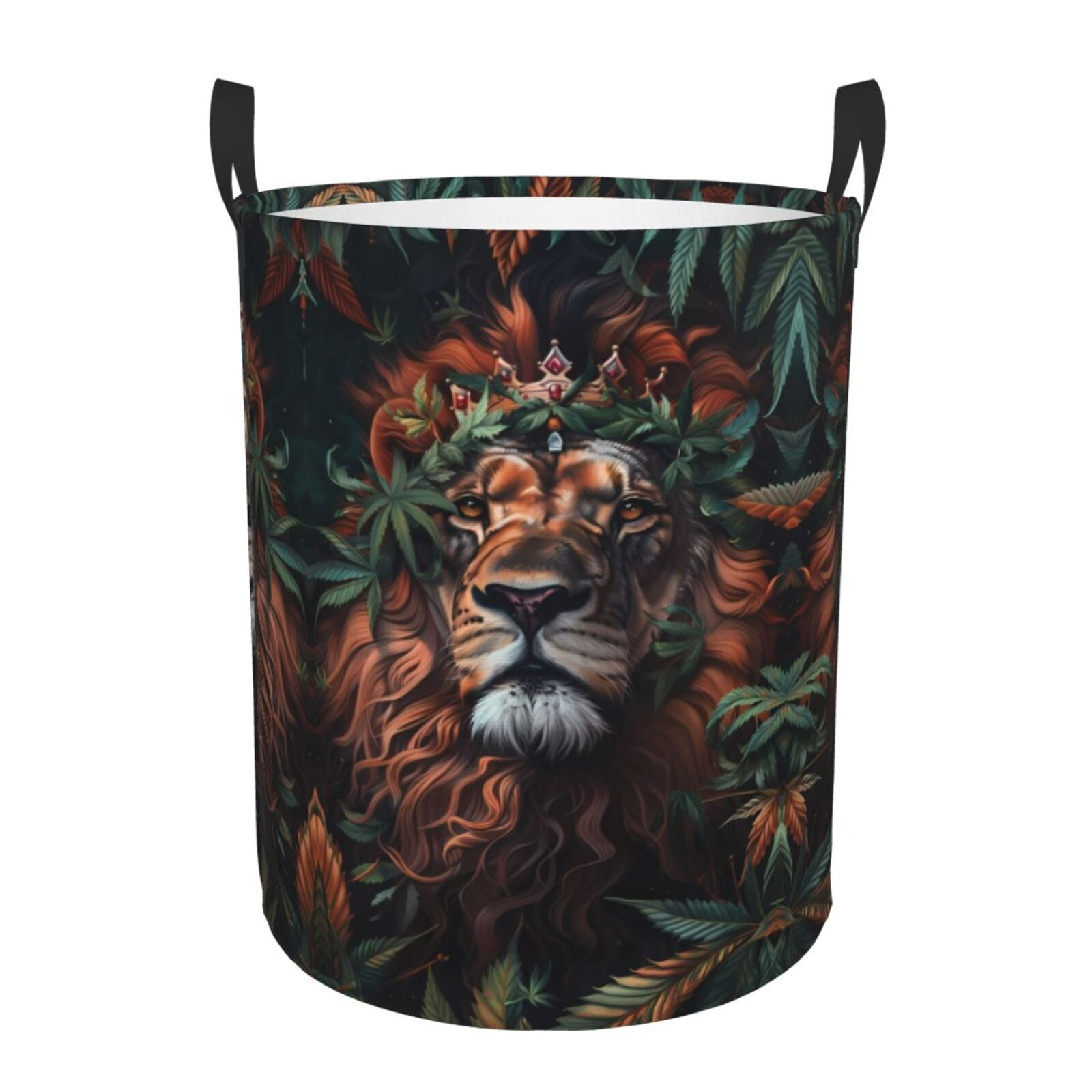 Laundry Basket, Lion Forest Crown Laundry Hamper Waterproof Laundry Bag ...