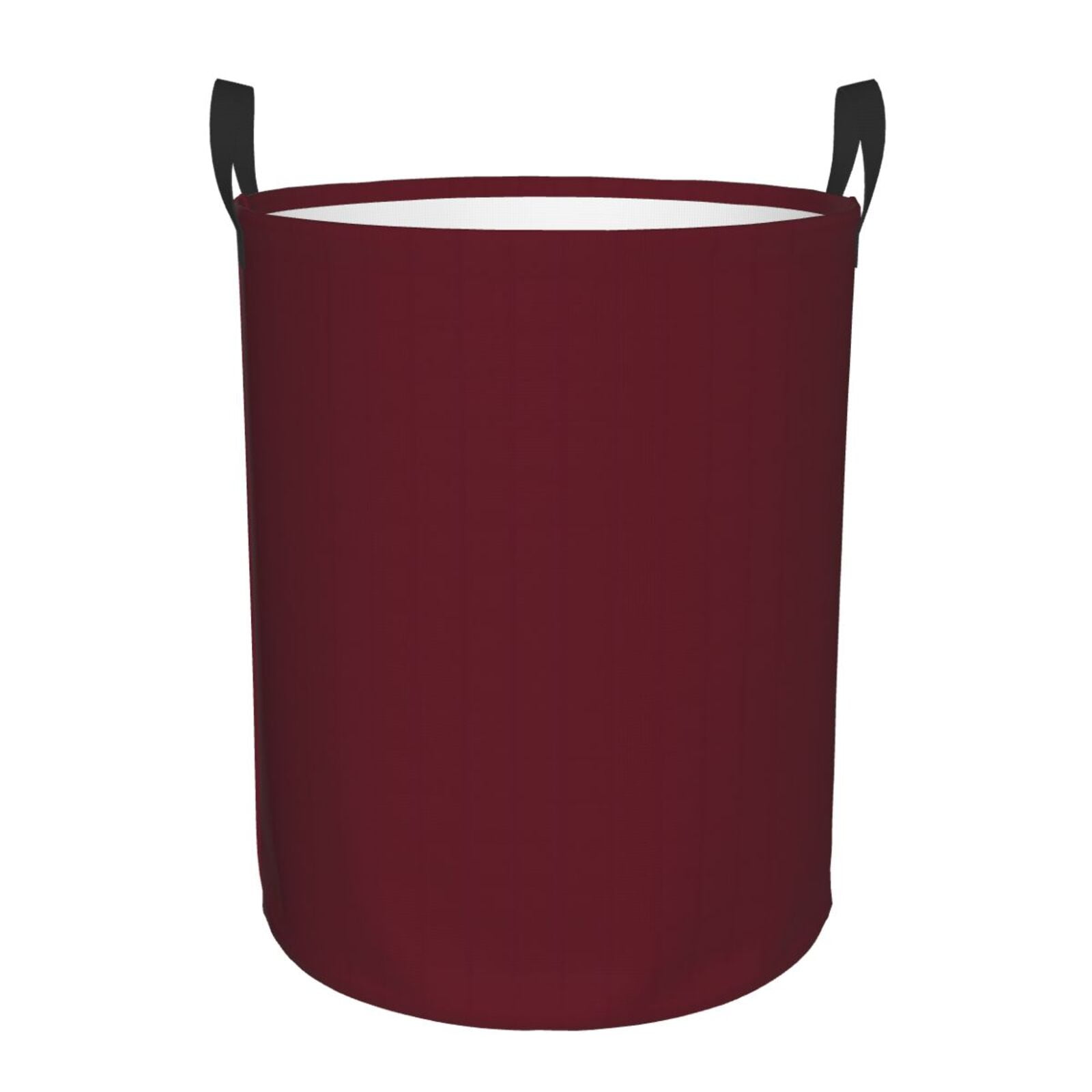 Laundry Basket, Maroon Laundry Hamper Waterproof Laundry Bag Clothes ...