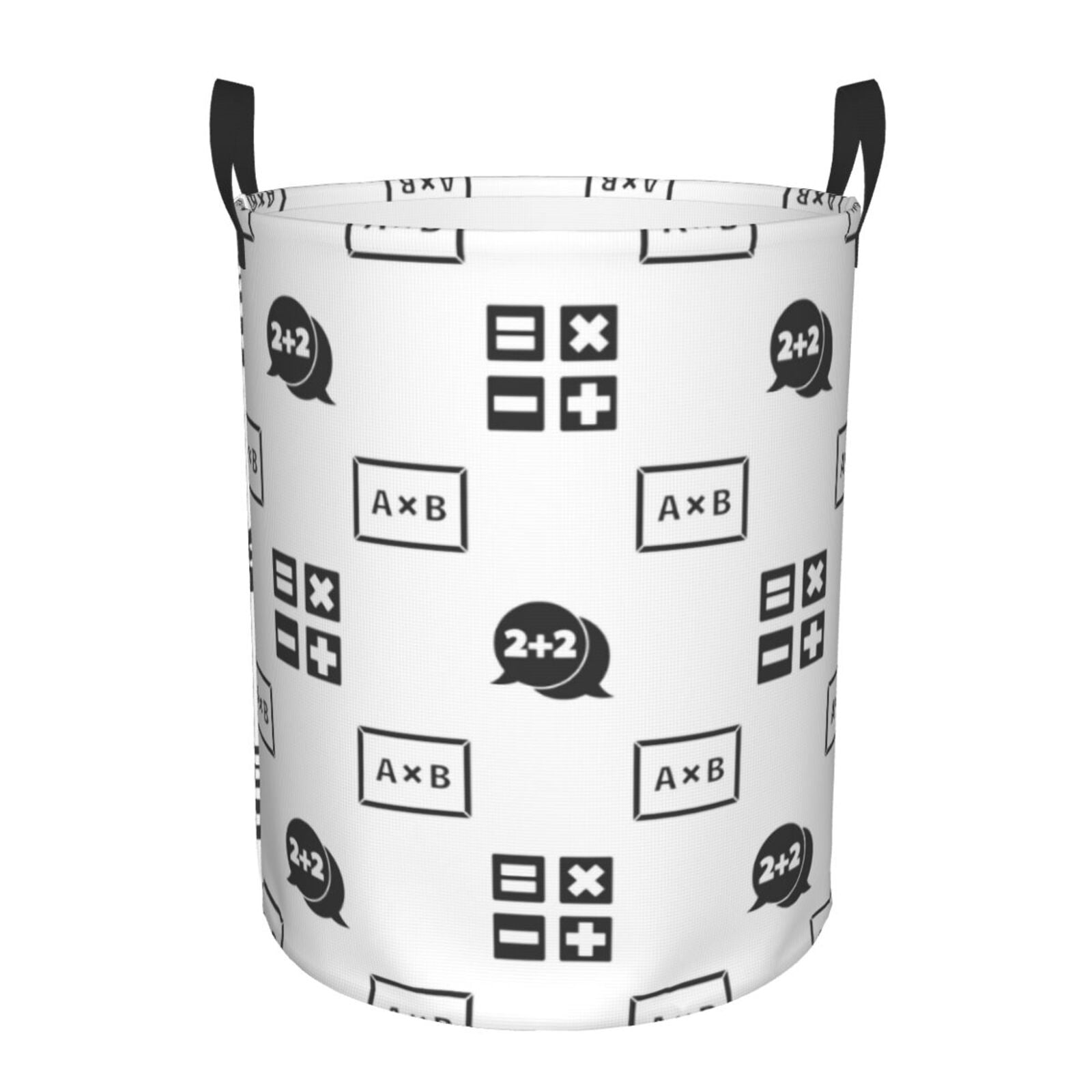 Laundry Basket, Math Algorithm Print Waterproof Laundry Hamper With ...