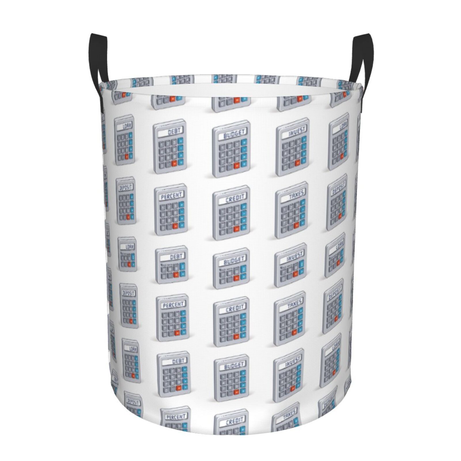 Laundry Basket, Math Calculator Print Waterproof Laundry Hamper With ...