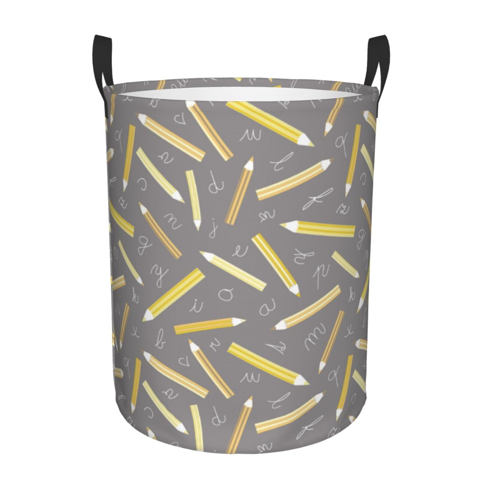 Laundry Basket, Math Print Pencil Waterproof Laundry Hamper With ...