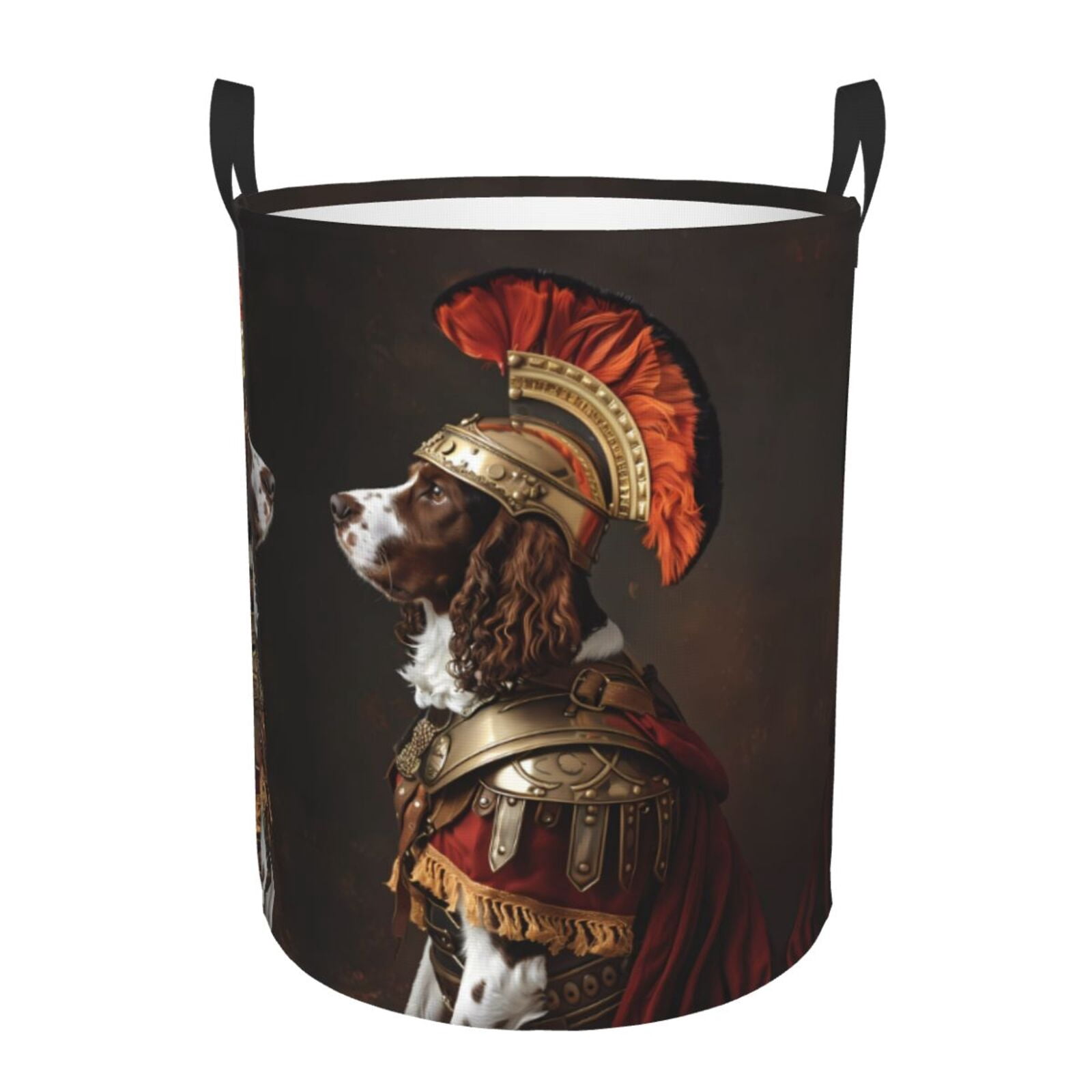 Laundry Basket, Medieval Knight Dog Waterproof Laundry Hamper With ...