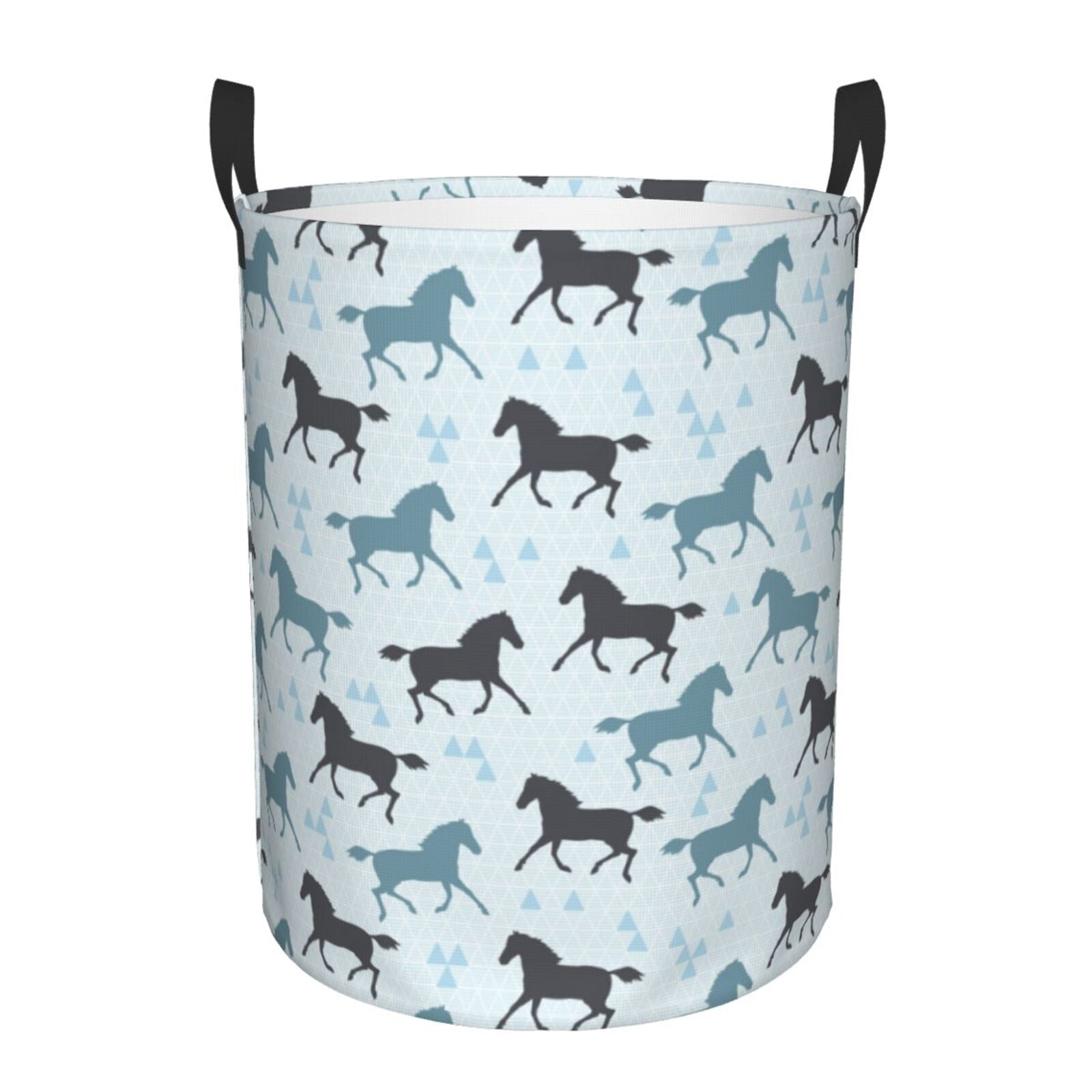 Laundry Basket, Minimalist Horse Triangle Waterproof Laundry Hamper ...