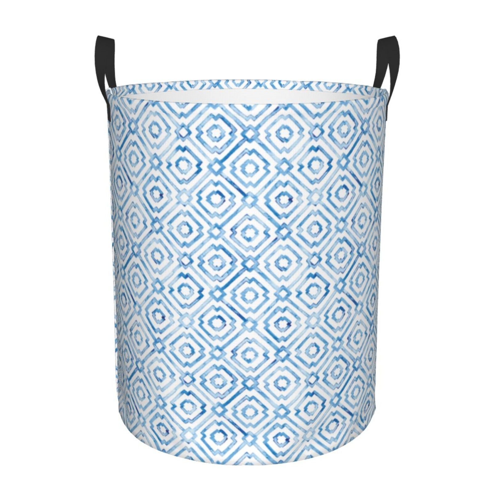 Laundry Basket, Moroccan Pattern Waterproof Laundry Hamper With Padded ...