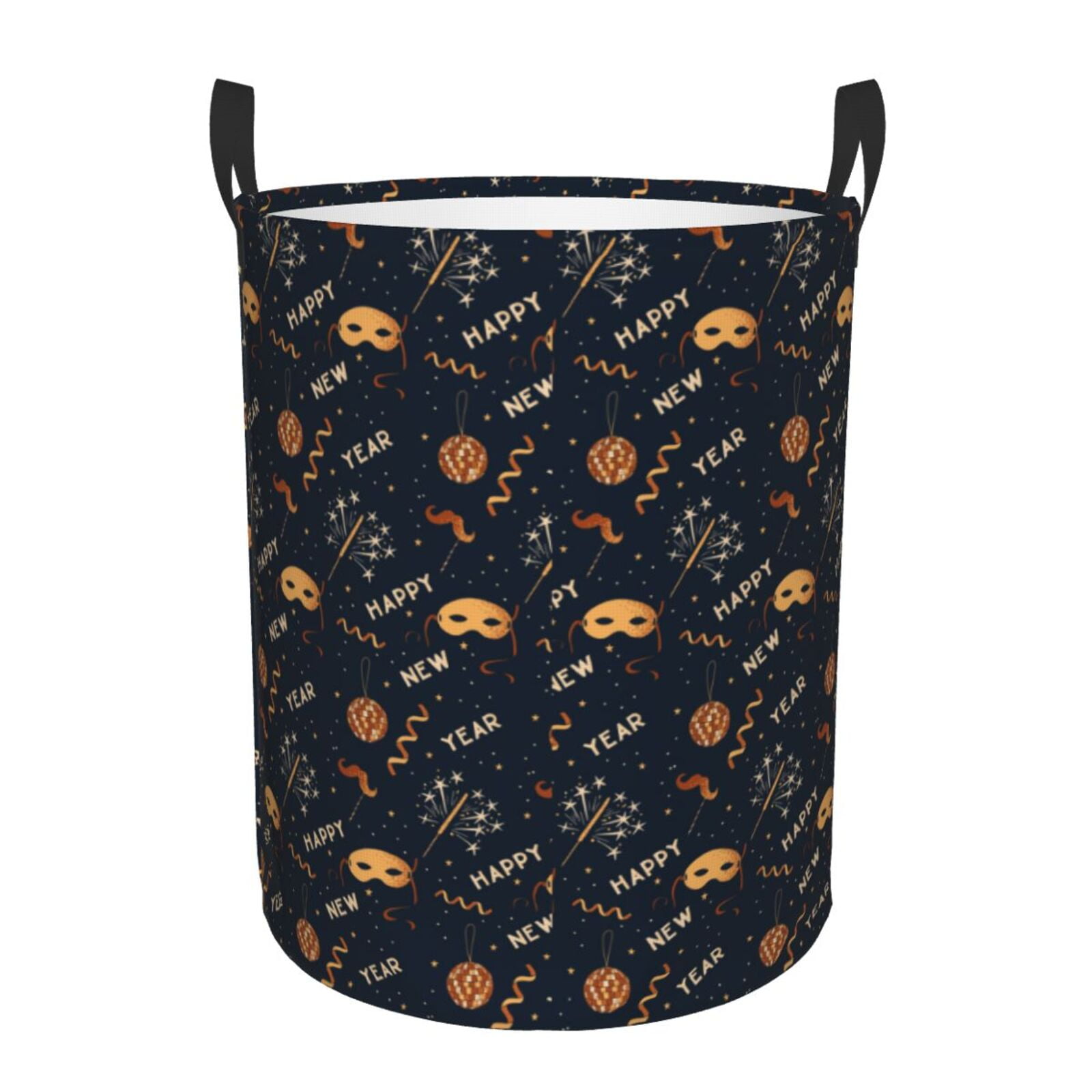 Laundry Basket, New Year Waterproof Laundry Hamper with Padded Handles ...