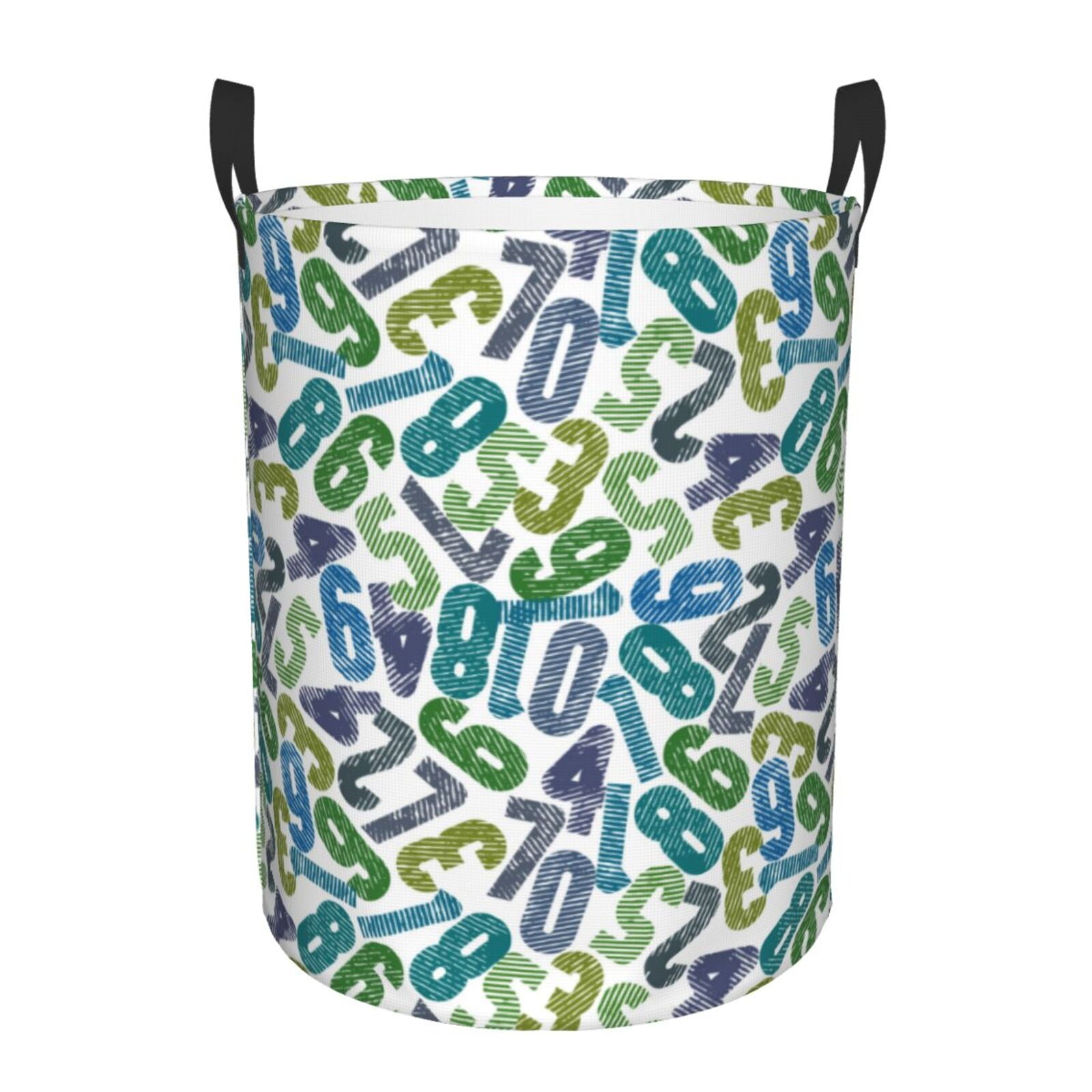 Laundry Basket, Numbers Math Seal Waterproof Laundry Hamper With ...