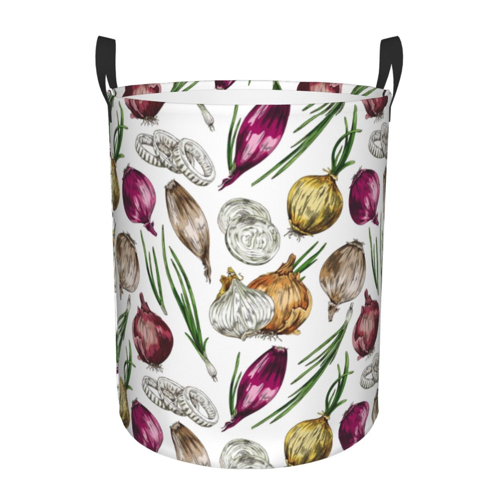 Laundry Basket, Onion Countryside Waterproof Laundry Hamper With Padded ...
