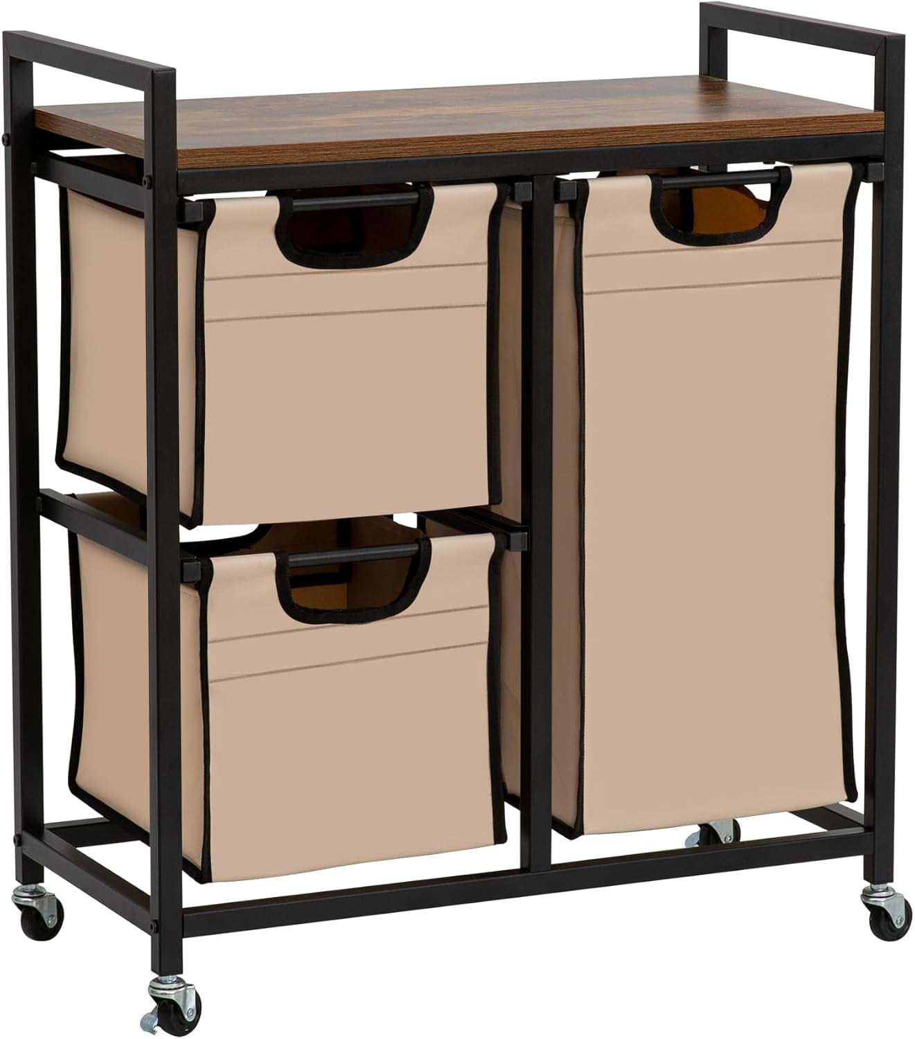 Laundry Basket Organizer, Hampers for Laundry 3 Compartments, Laundry ...