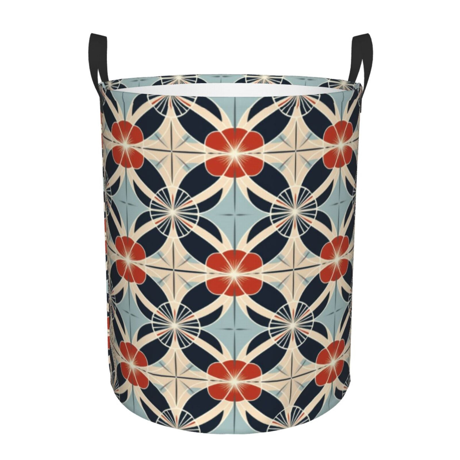 Laundry Basket, Oriental Geometric Art Laundry Hamper Waterproof ...