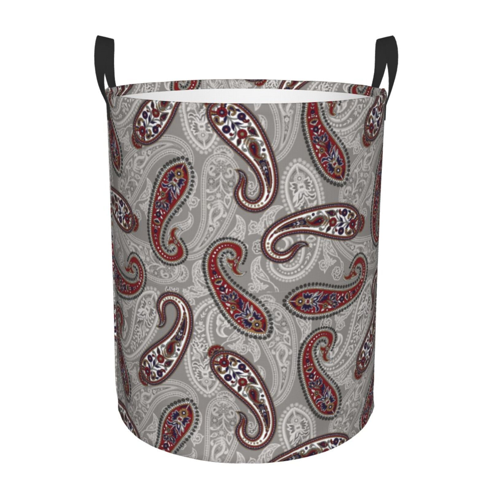 Laundry Basket, Paisley Pattern No.9063 Waterproof Laundry Hamper With ...