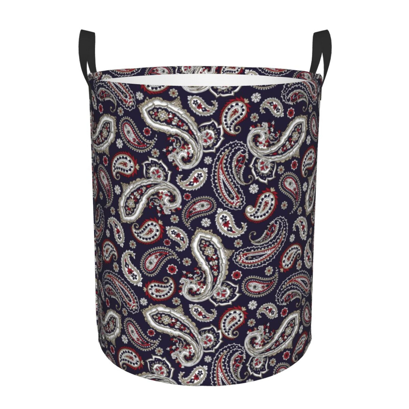 Laundry Basket, Paisley Pattern No.9069 Waterproof Laundry Hamper With ...