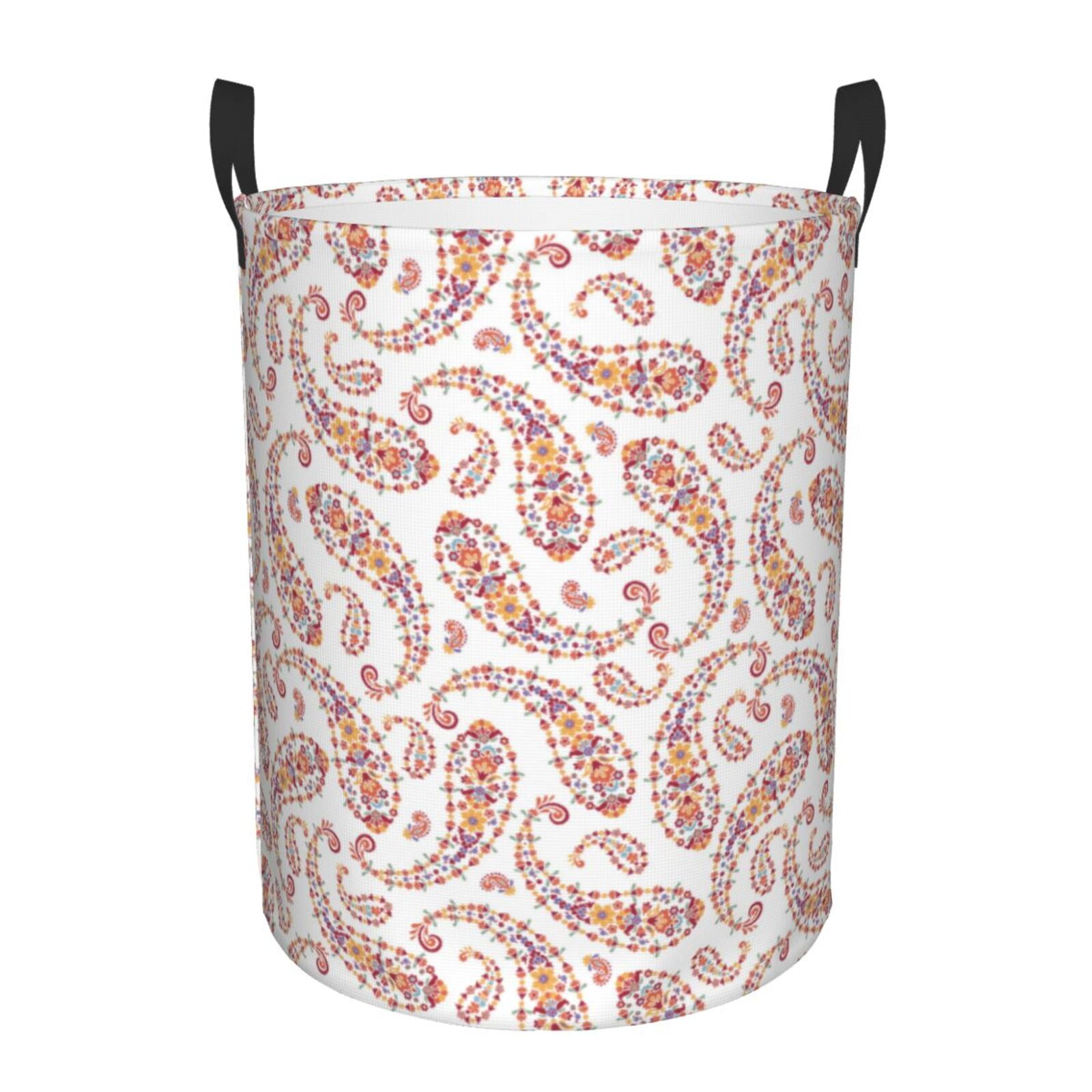 Laundry Basket, Paisley Pattern No.9095 Waterproof Laundry Hamper With ...