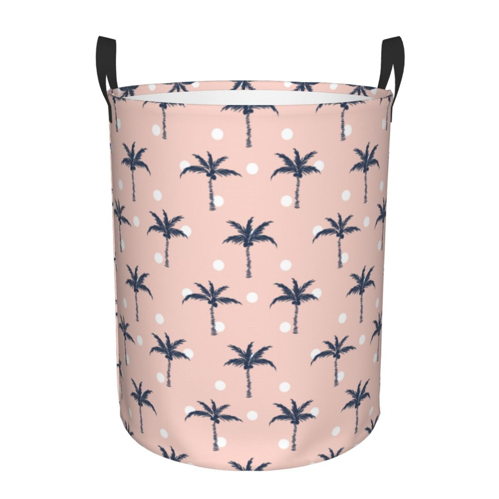 Laundry Basket, Palm Tree_G Waterproof Laundry Hamper With Handles ...