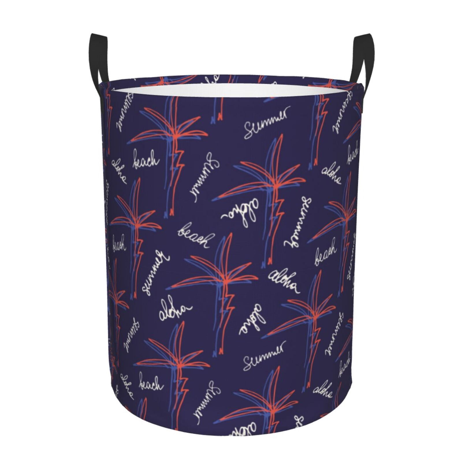 Laundry Basket, Palms Hawaiian Beach Waterproof Laundry Hamper With ...