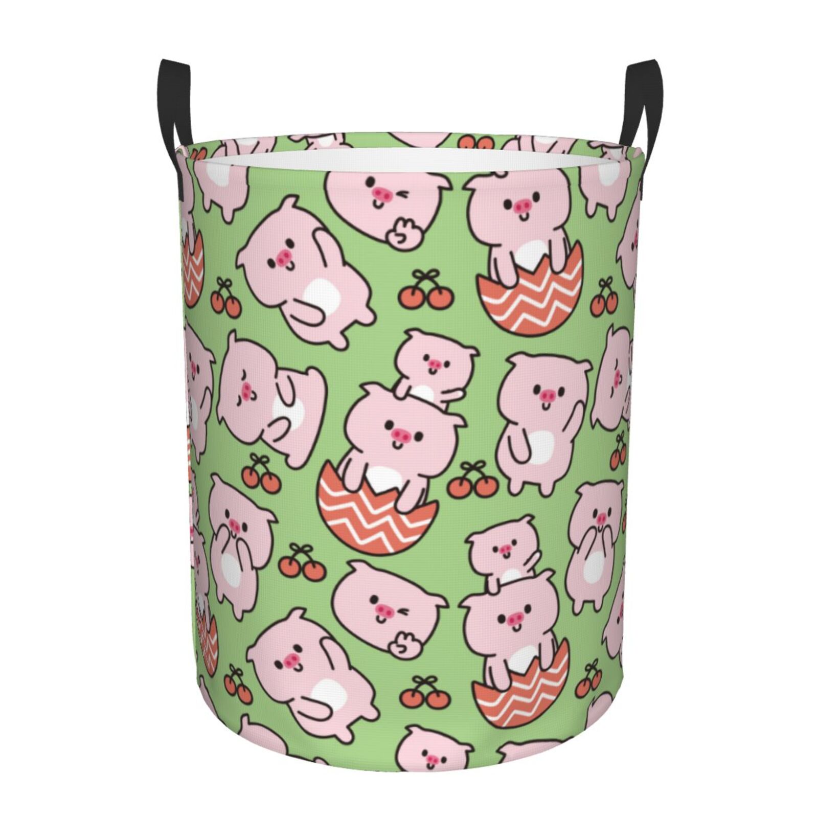 Laundry Basket, Parent-Child Cute Pig Pink Waterproof Laundry Hamper ...