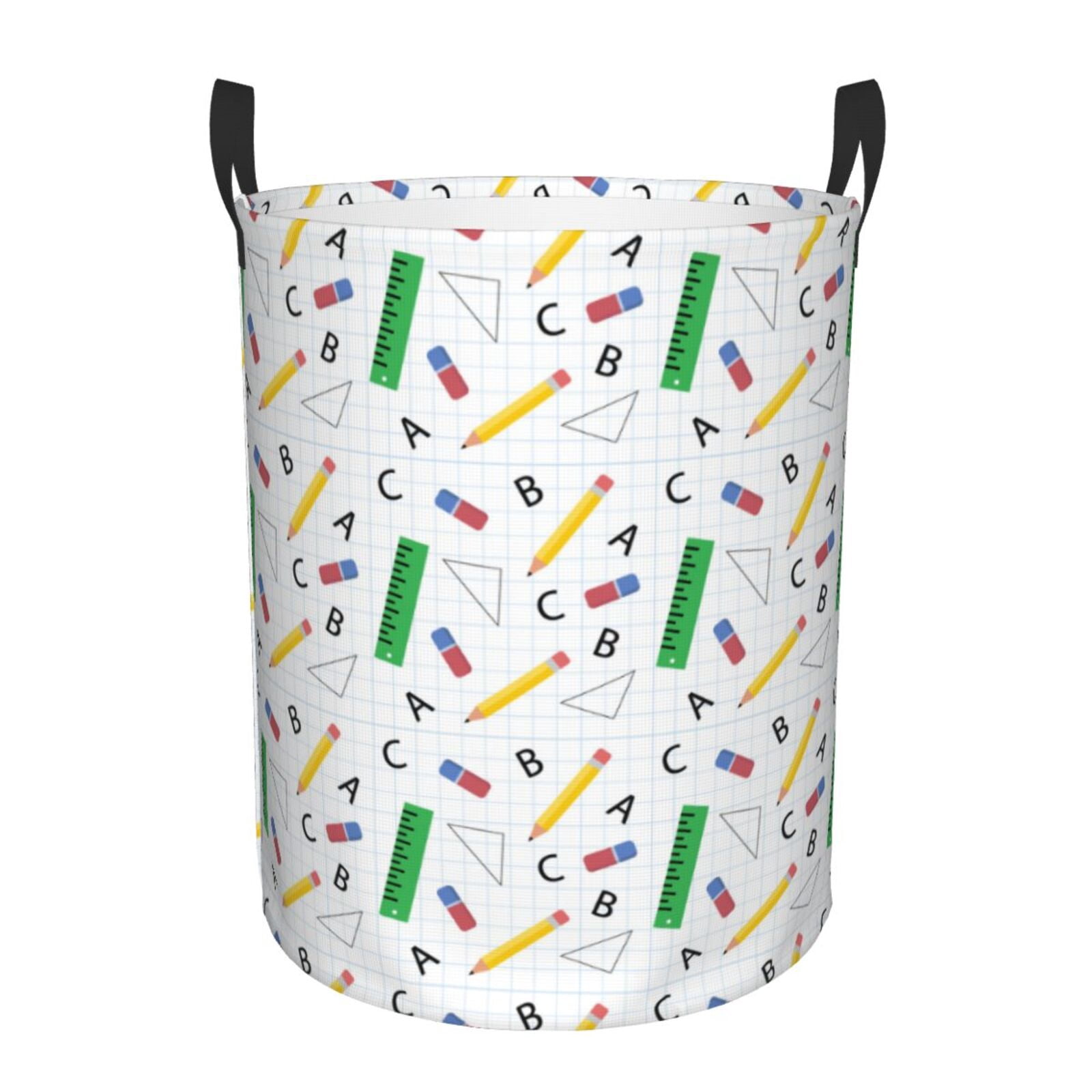 Laundry Basket, Pencil Ruler Waterproof Laundry Hamper With Padded ...