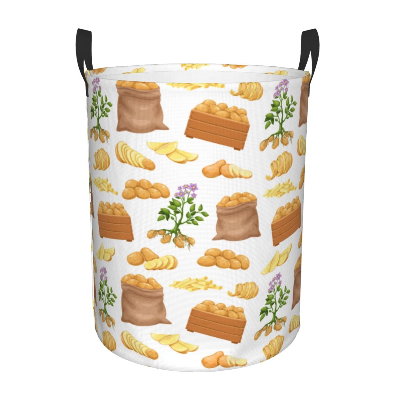 Laundry Basket, Potato Countryside Waterproof Laundry Hamper With ...