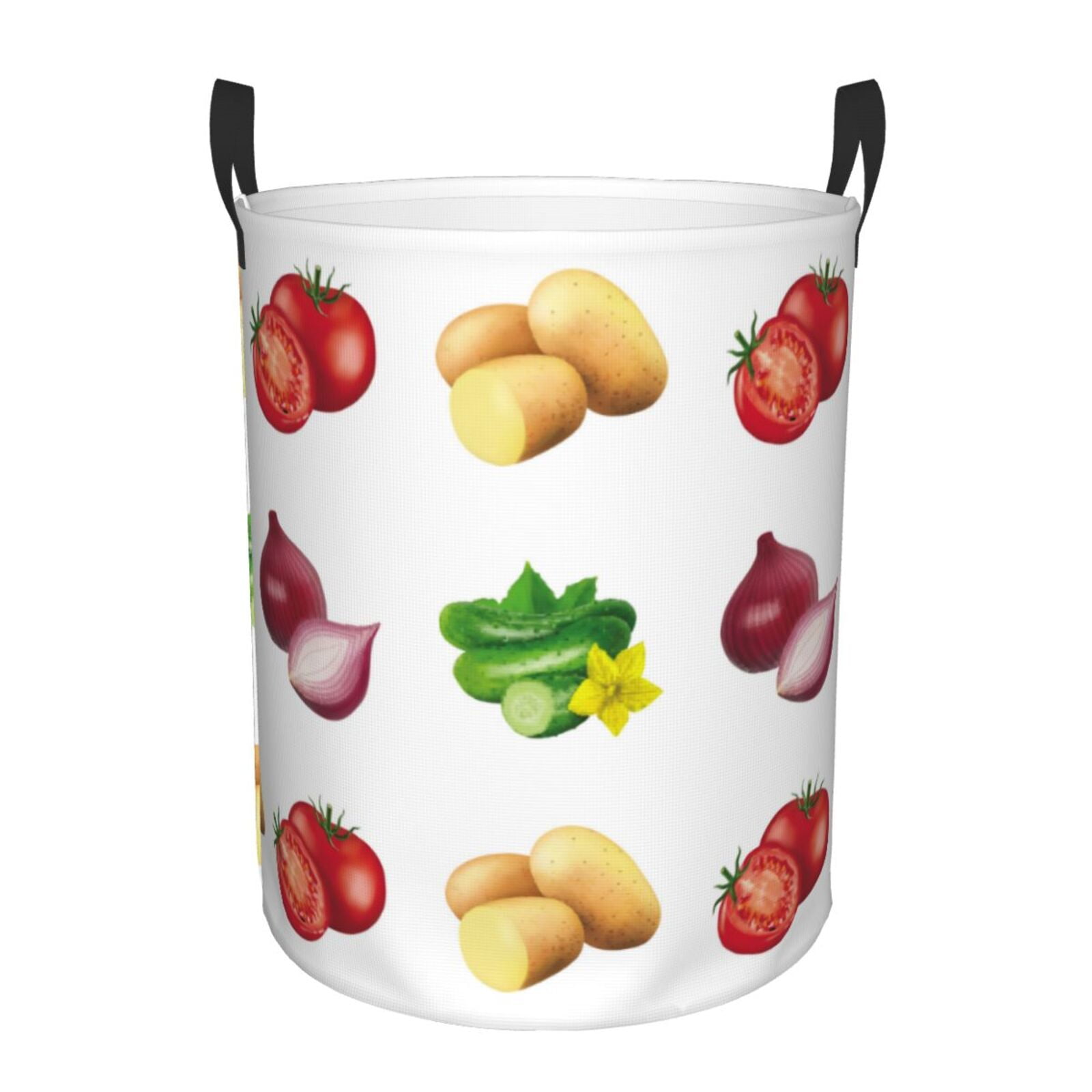 Laundry Basket, Potato Tomato Onion Waterproof Laundry Hamper With ...