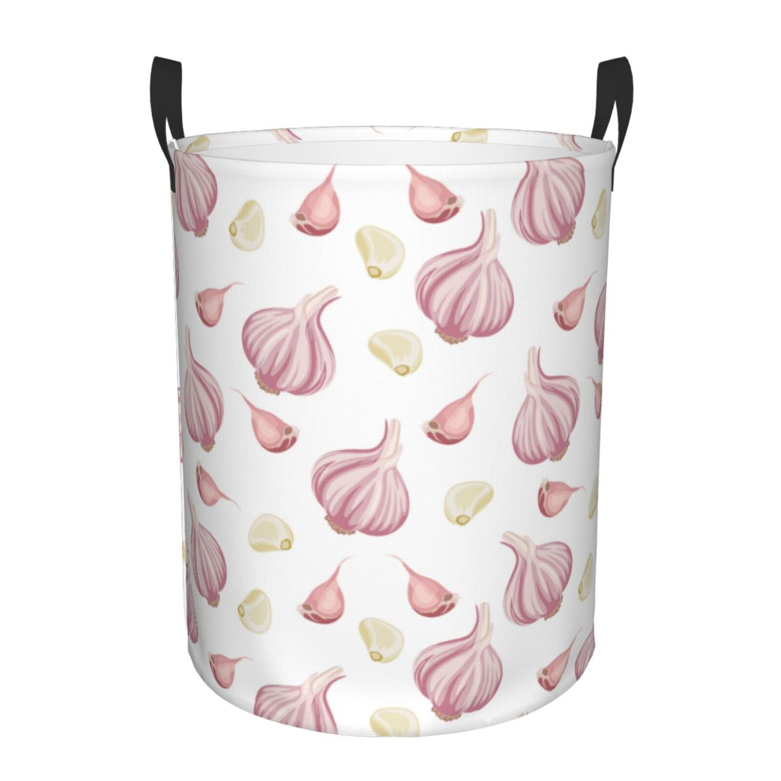 Laundry Basket, Purple Garlic Cloves Waterproof Laundry Hamper With ...