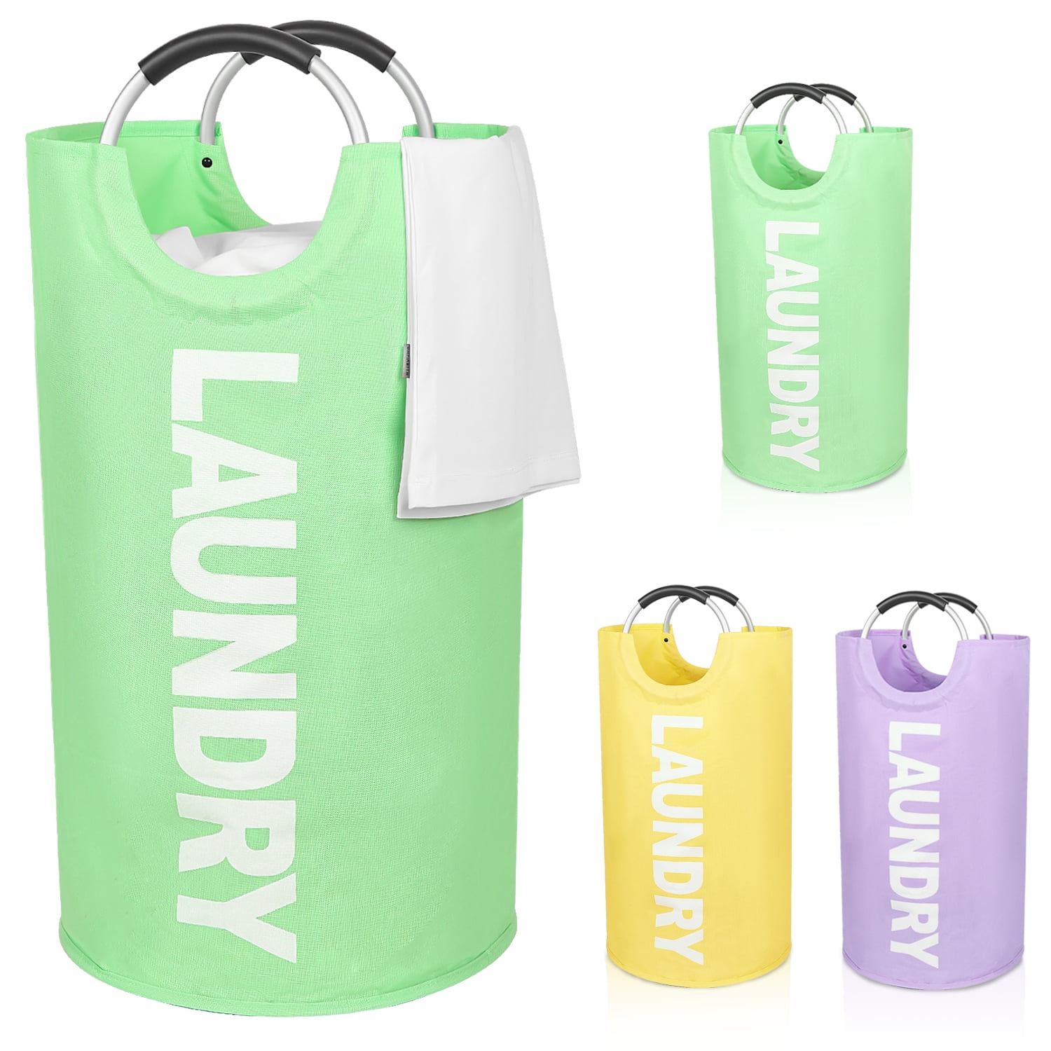 Laundry Basket, Roiroiko Waterproof 115L Large Collapsible Fabric ...