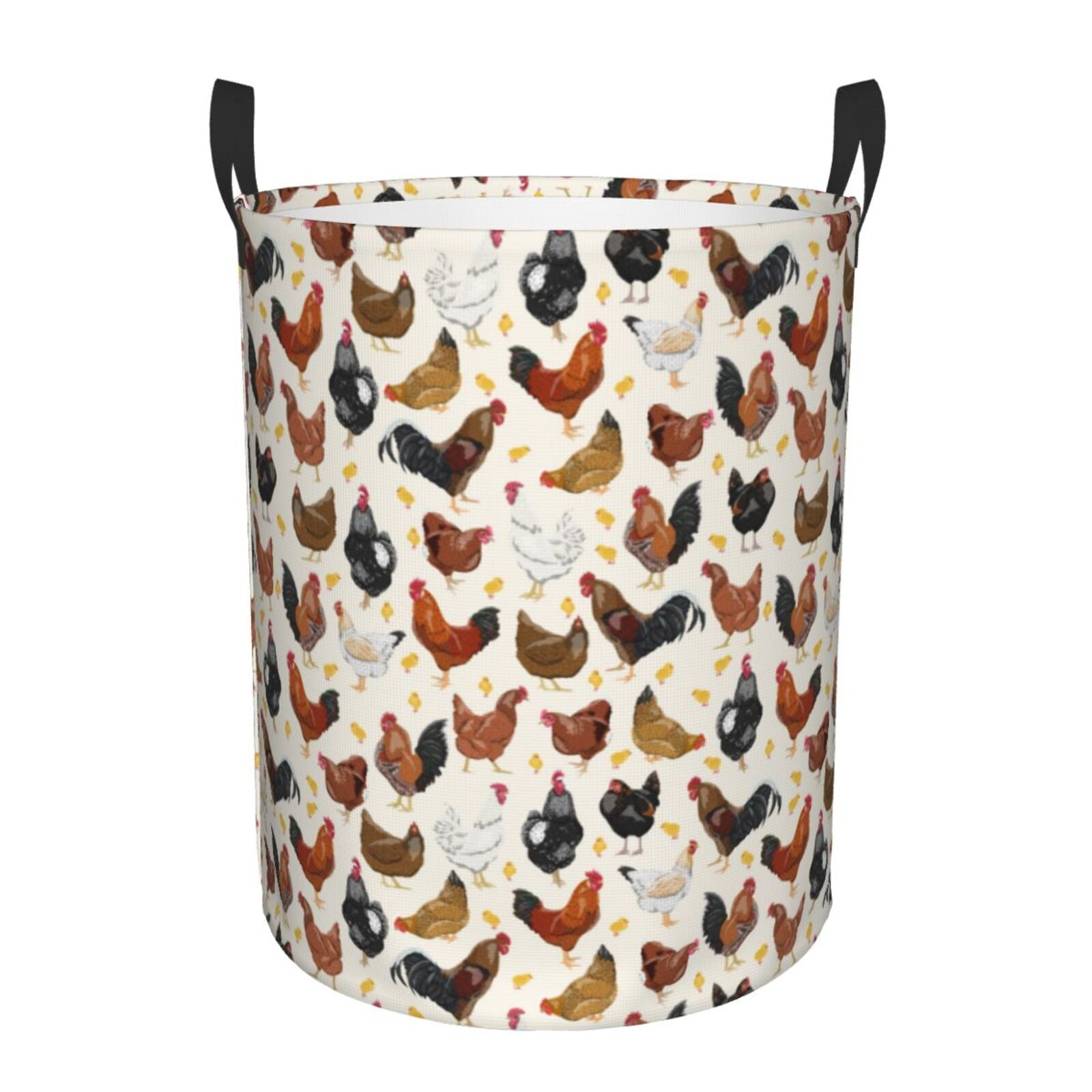 Laundry Basket, Roosters And Chickens Waterproof Laundry Hamper With ...
