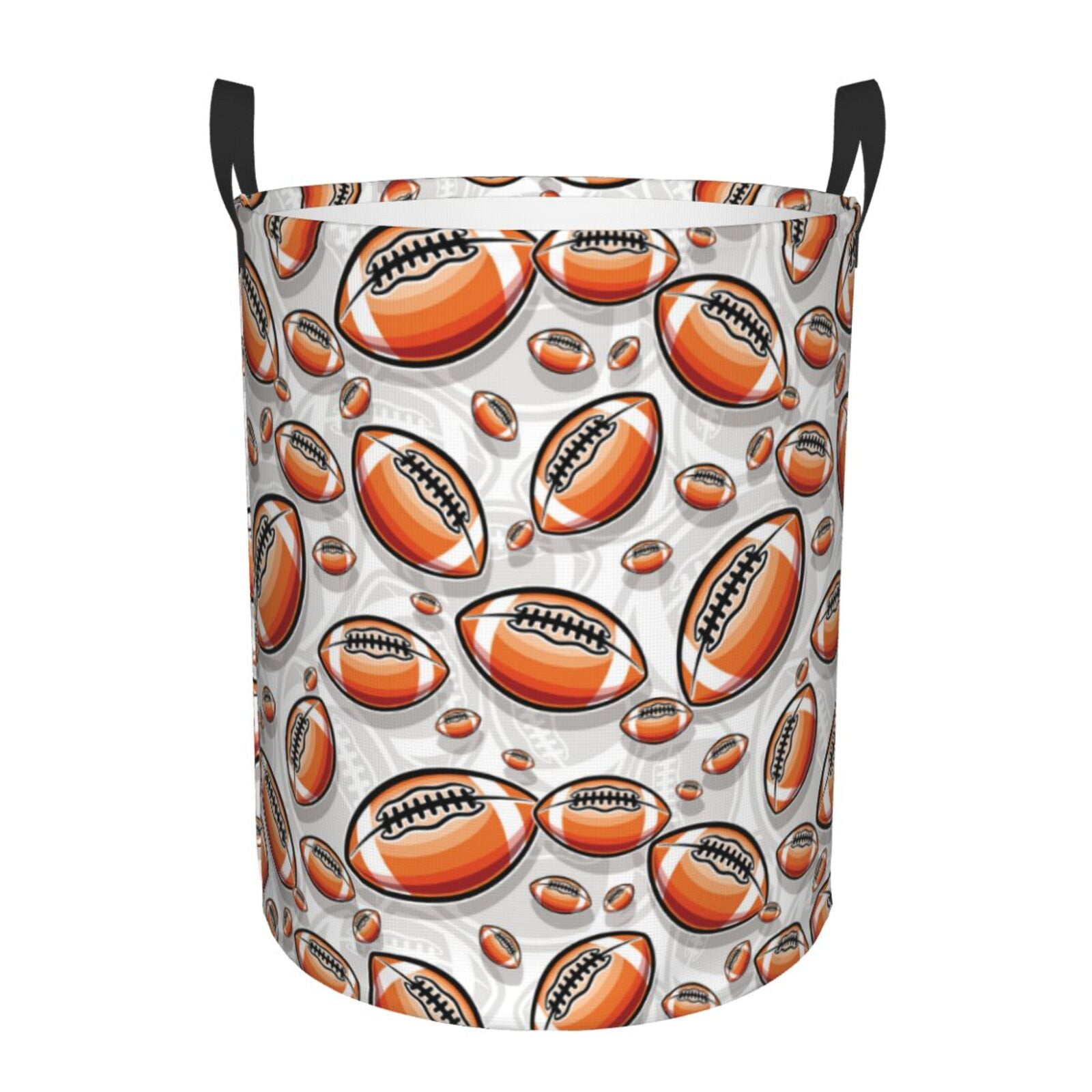 Laundry Basket, Rugby American football grey Waterproof Laundry Hamper ...