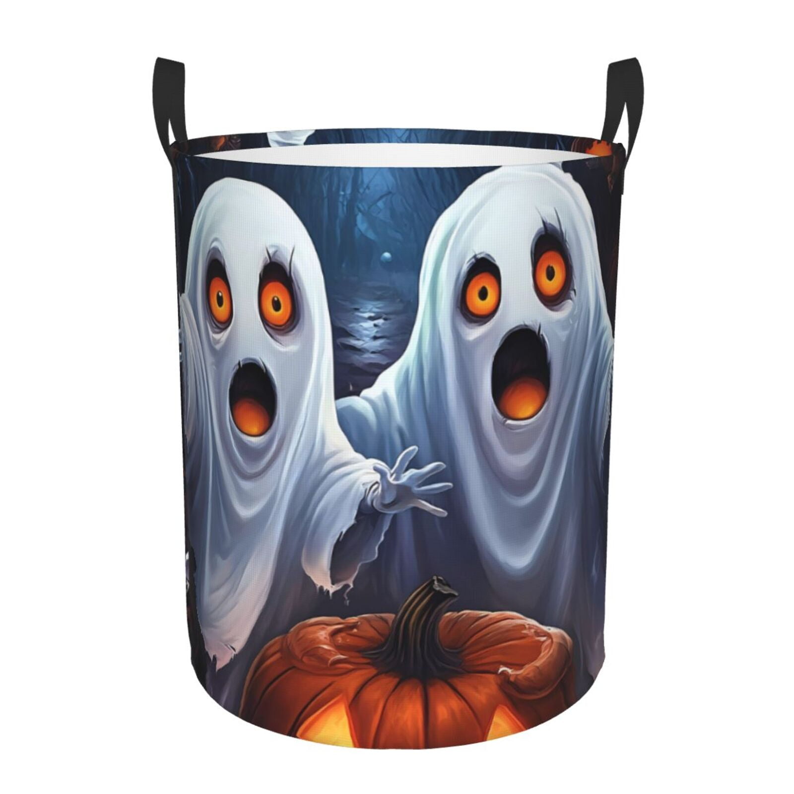 Laundry Basket, Scared Halloween Ghosts Waterproof Laundry Hamper with ...