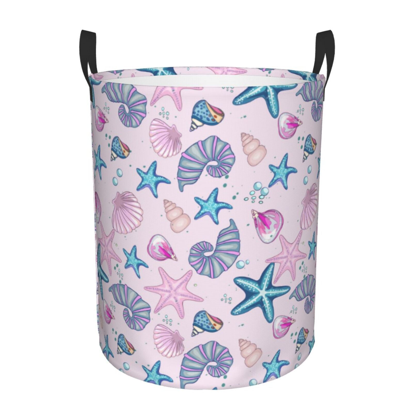 Laundry Basket, Sea Shells 3 Laundry Hamper Waterproof Laundry Bag ...
