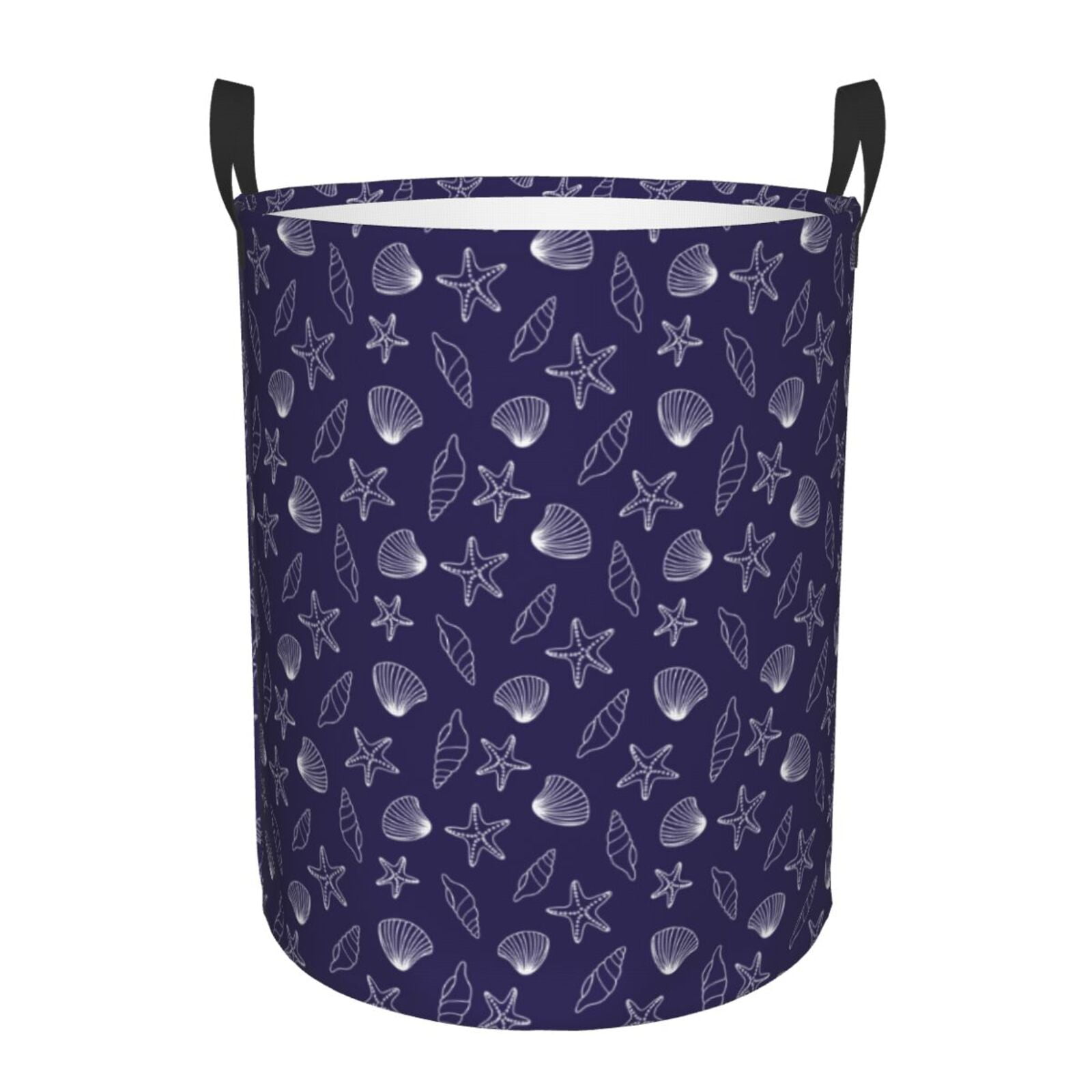 Laundry Basket, Seashells Starfish Waterproof Laundry Hamper With ...