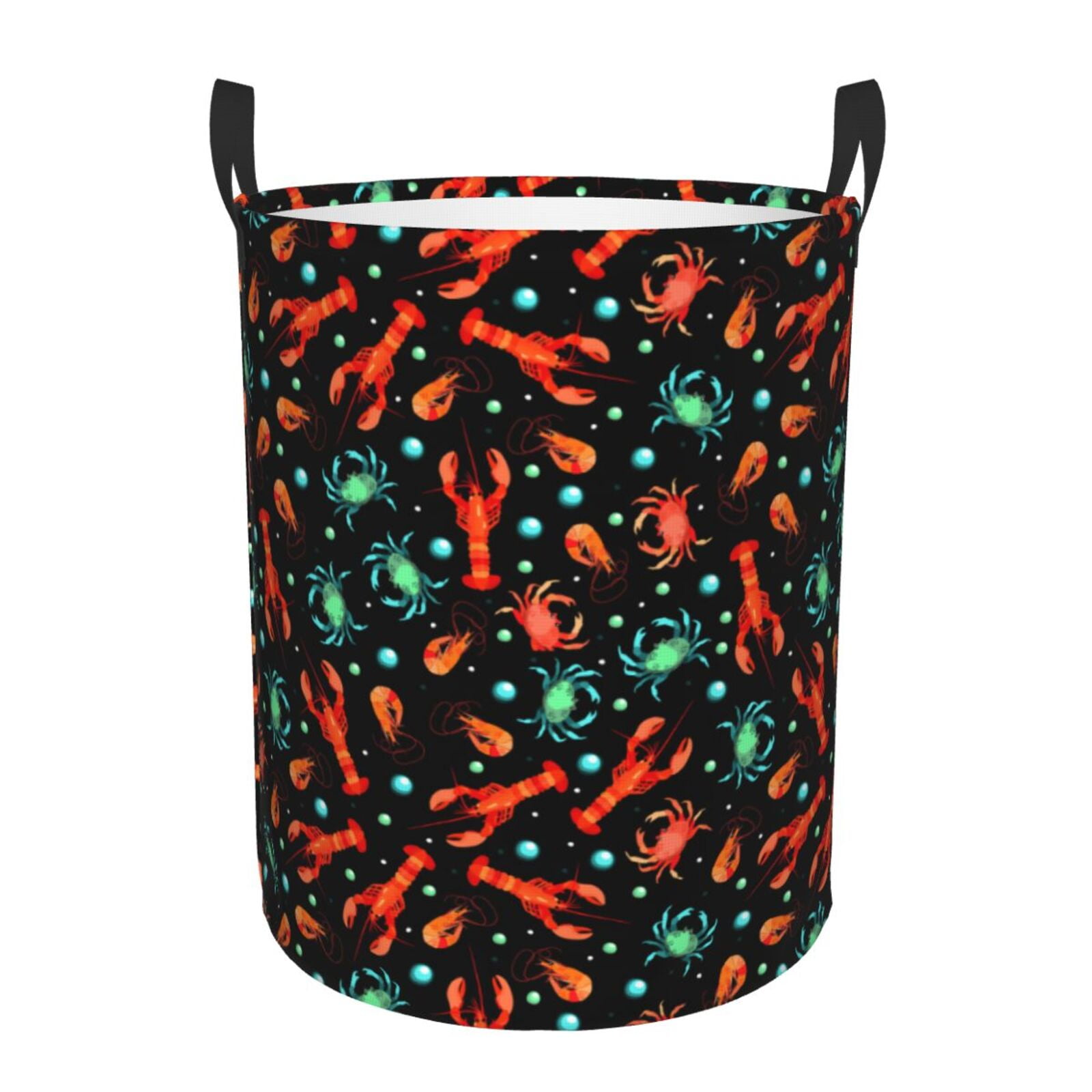 Laundry Basket, Shrimp Crab Lobster Waterproof Laundry Hamper With ...